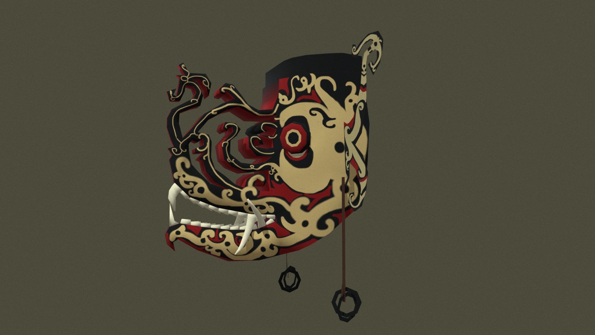 Topeng Hudoq Dayak - 3D model by velincy [d222e09] - Sketchfab