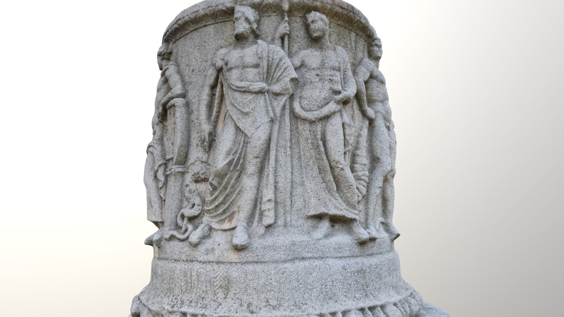 Roman style old concrete column replica - Buy Royalty Free 3D model by ...