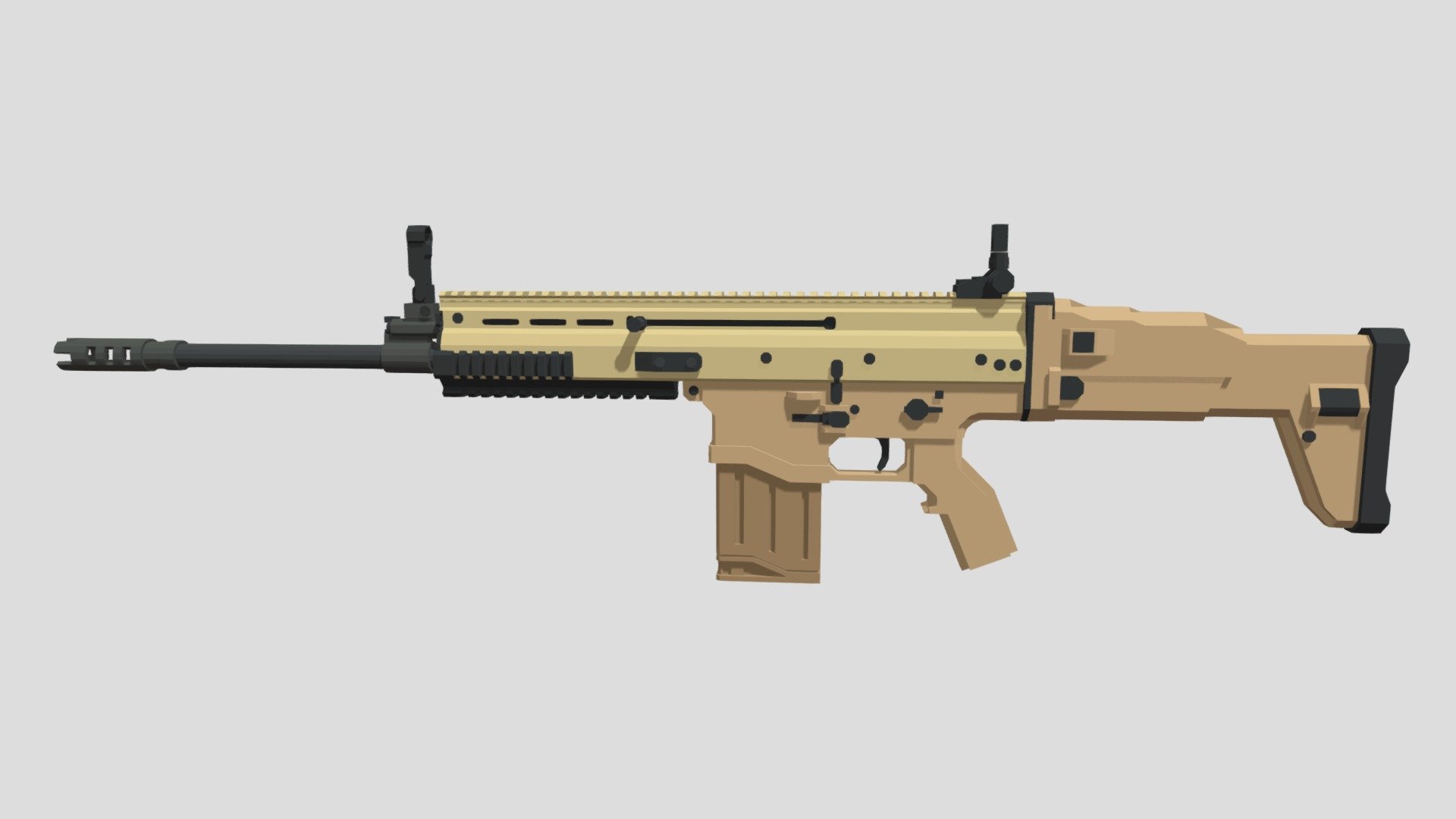 FN Scar H - 3D model by Async (@async1225) [d224d4d] - Sketchfab