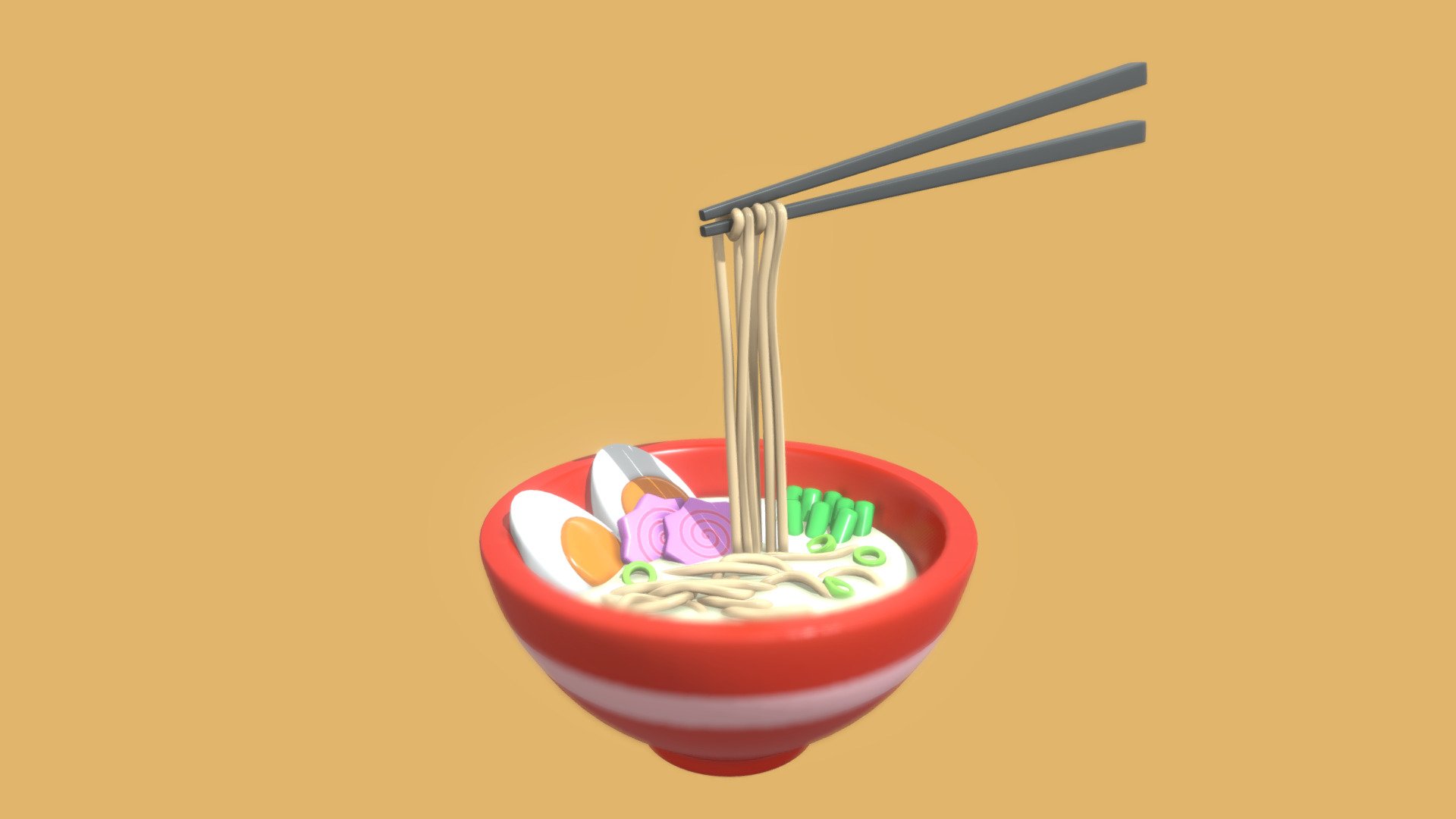 Cute ramen noodles - 3D model by jfespinal [d227f9c] - Sketchfab