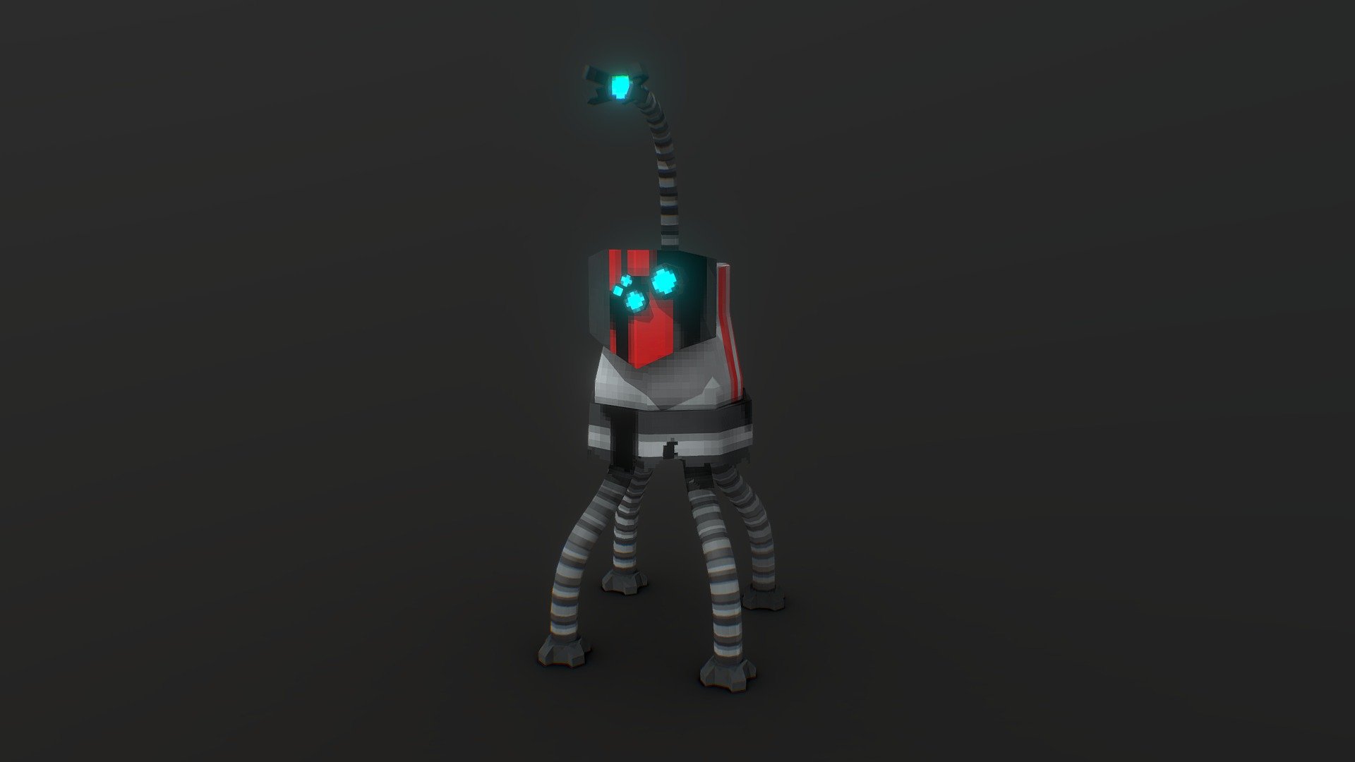Pixel Bot - 3D model by Carl-HeinzLangley [d2294c4] - Sketchfab