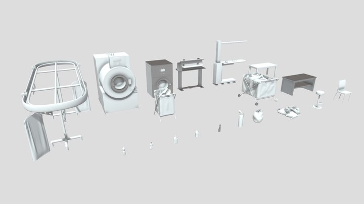 Laundromat 3D models - Sketchfab