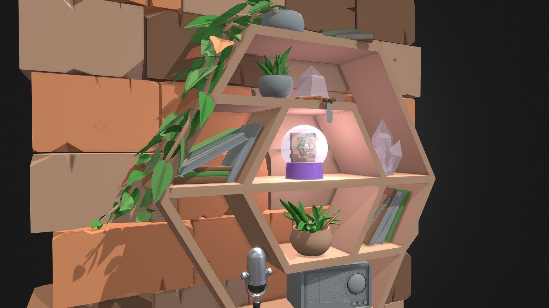 magic bookshelf - Download Free 3D model by plexiglass (@terseit ...