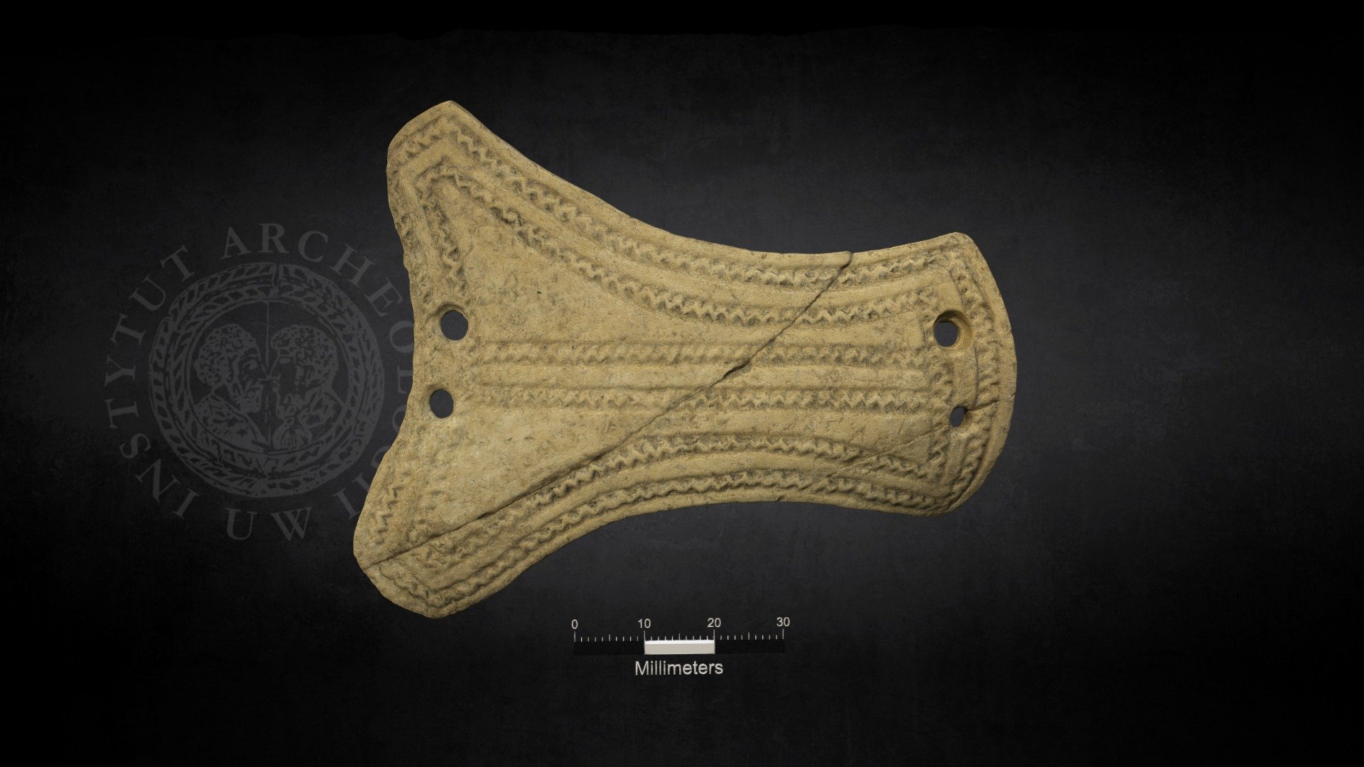 Antler Belt Plate 1 - 3D model by Faculty of Archaeology University of ...