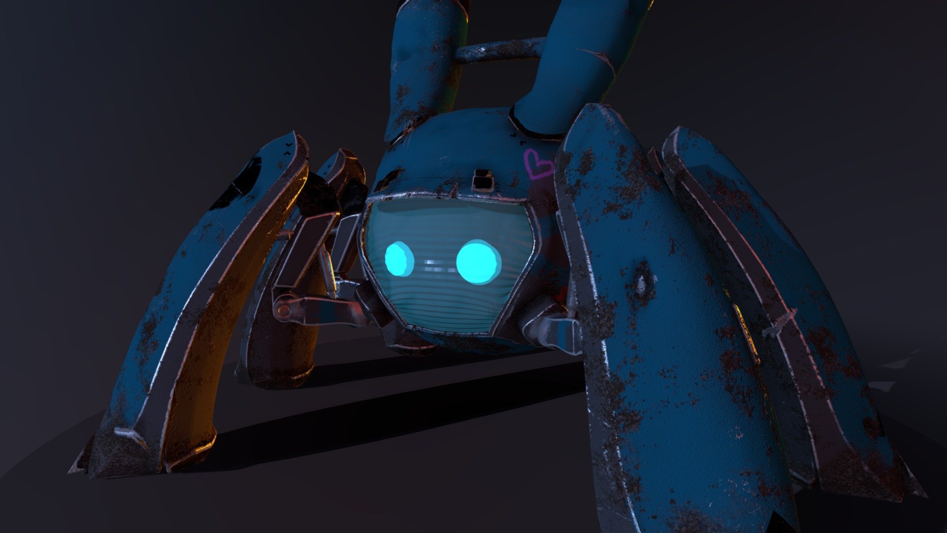 6 legged work bot - 3D model by axolotl [d22b0b9] - Sketchfab