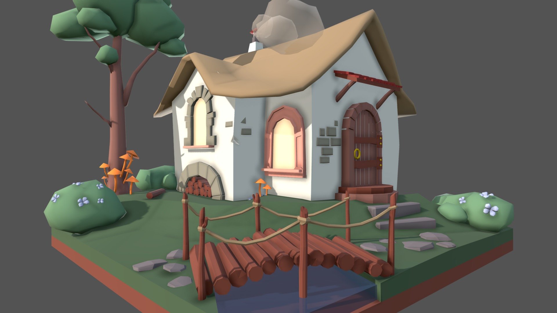 Simple Scene - 3D model by JulieVanLoon [d231e43] - Sketchfab