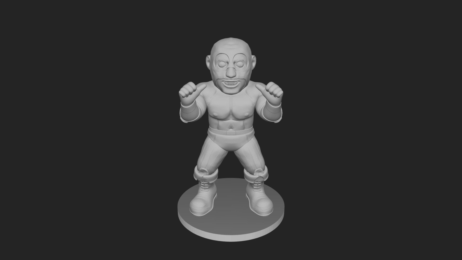 Luchador 3d printable version - 3D model by Amin Adukov (@Aminchok ...
