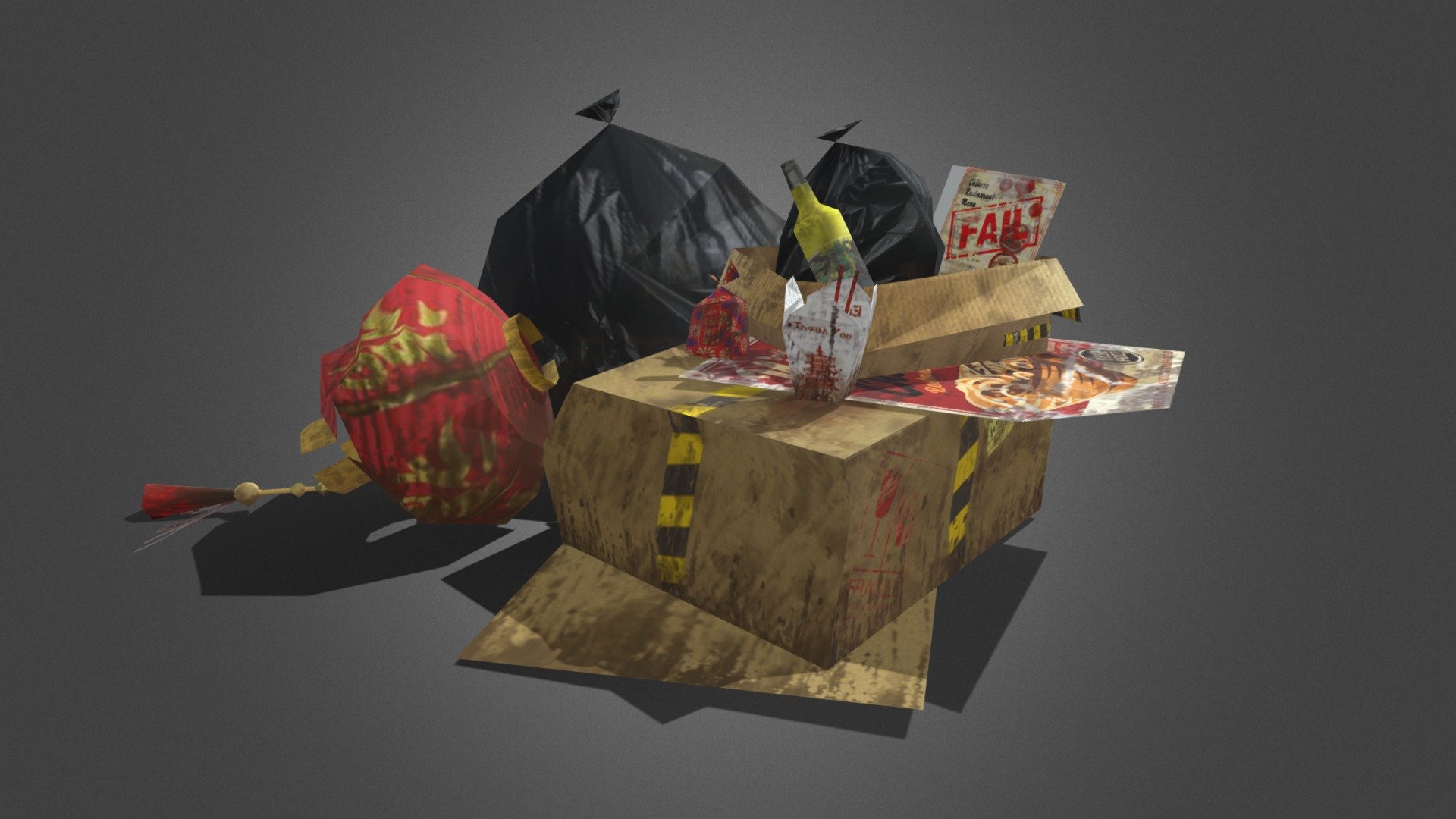 Trash Box - 3D model by _Ayda_ [d233eaa] - Sketchfab