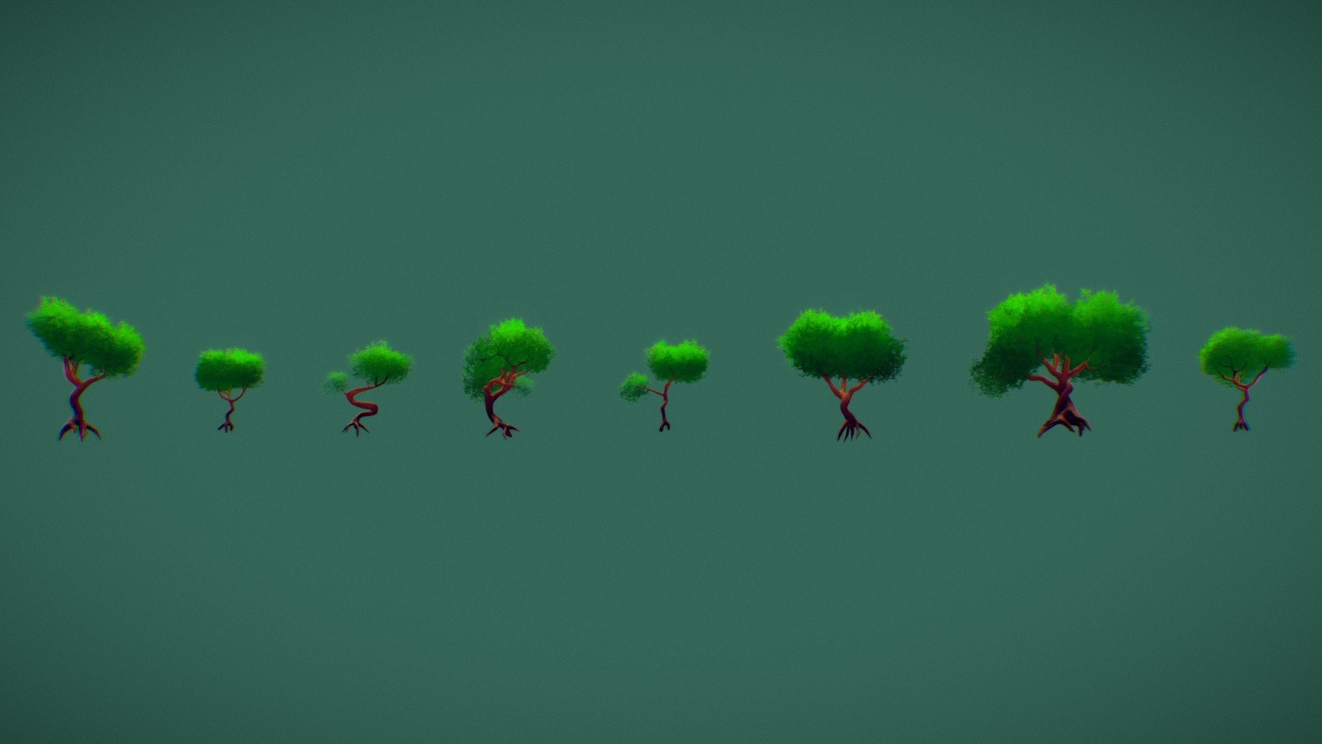 Stylized Tree Collection - Buy Royalty Free 3D model by Gabriel Souza ...