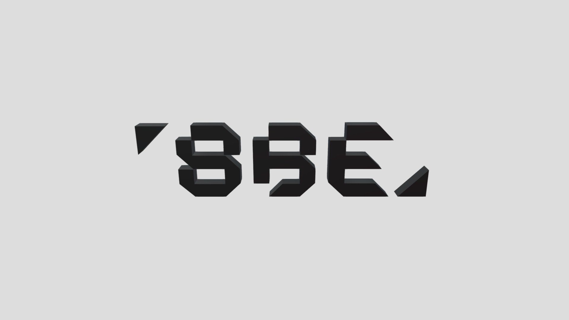 Wordmark SBE - 3D model by Cedrick.Alegroso (@cedrickalegroso) [d236c06 ...
