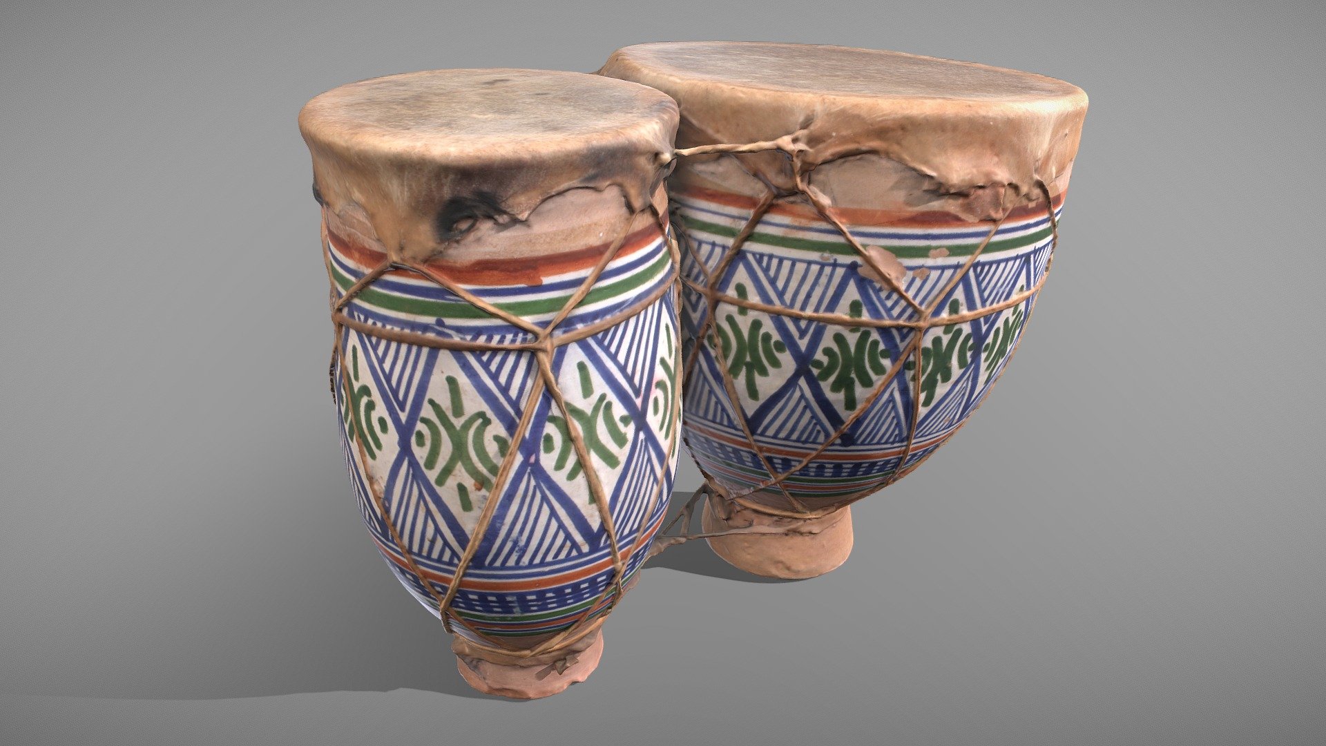 Bongos from Morocco - Buy Royalty Free 3D model by DAVANO [d23700f ...