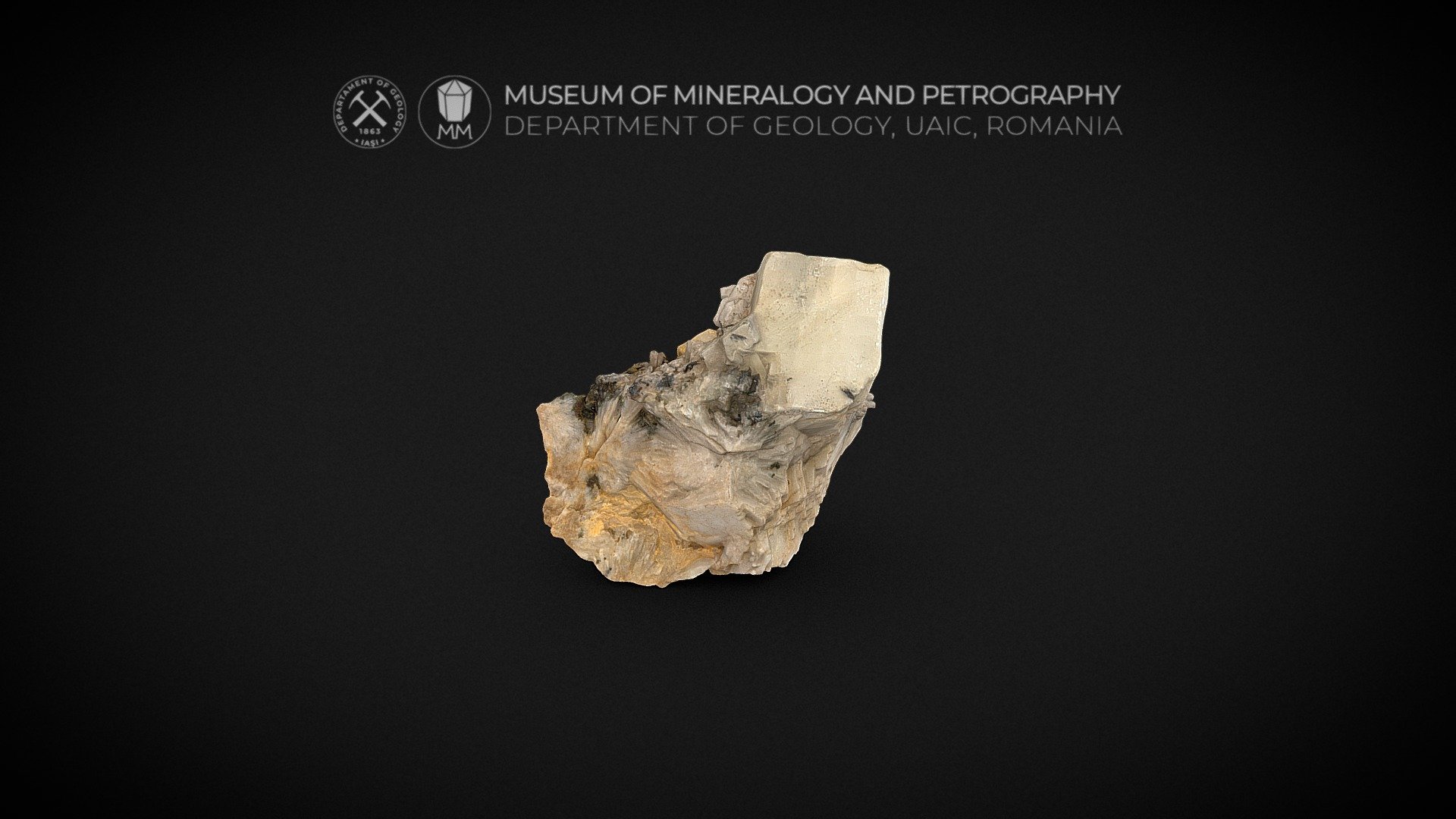 Twinned white Dolomite rhombohedrons - 3D model by Museum of Mineralogy ...