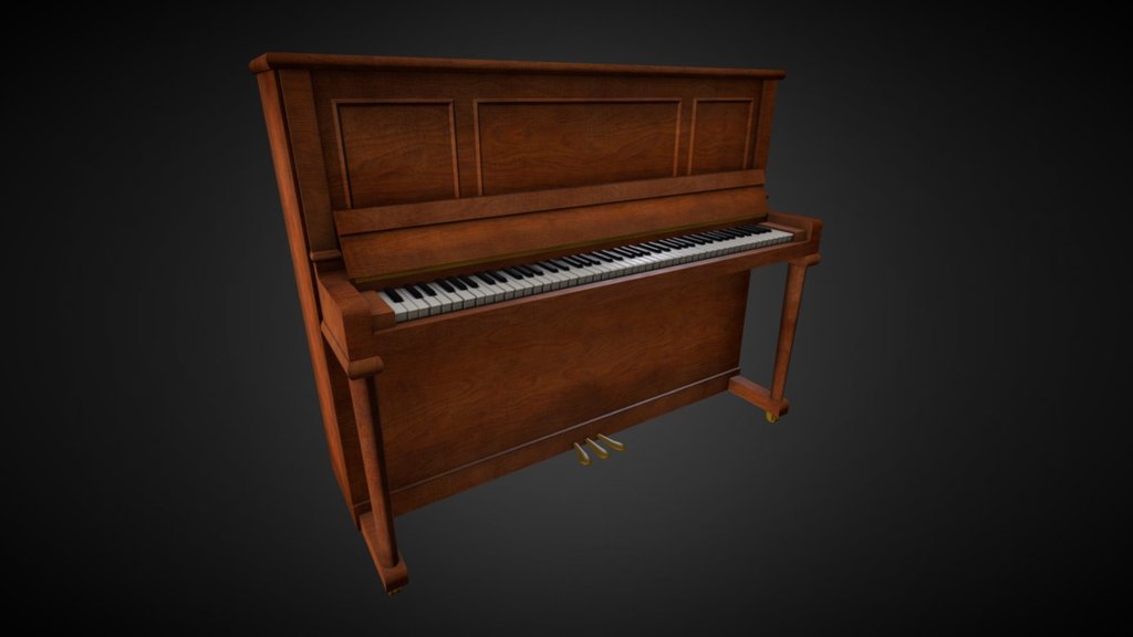 Low-Poly Piano - 3D model by Guus [d23ca11] - Sketchfab