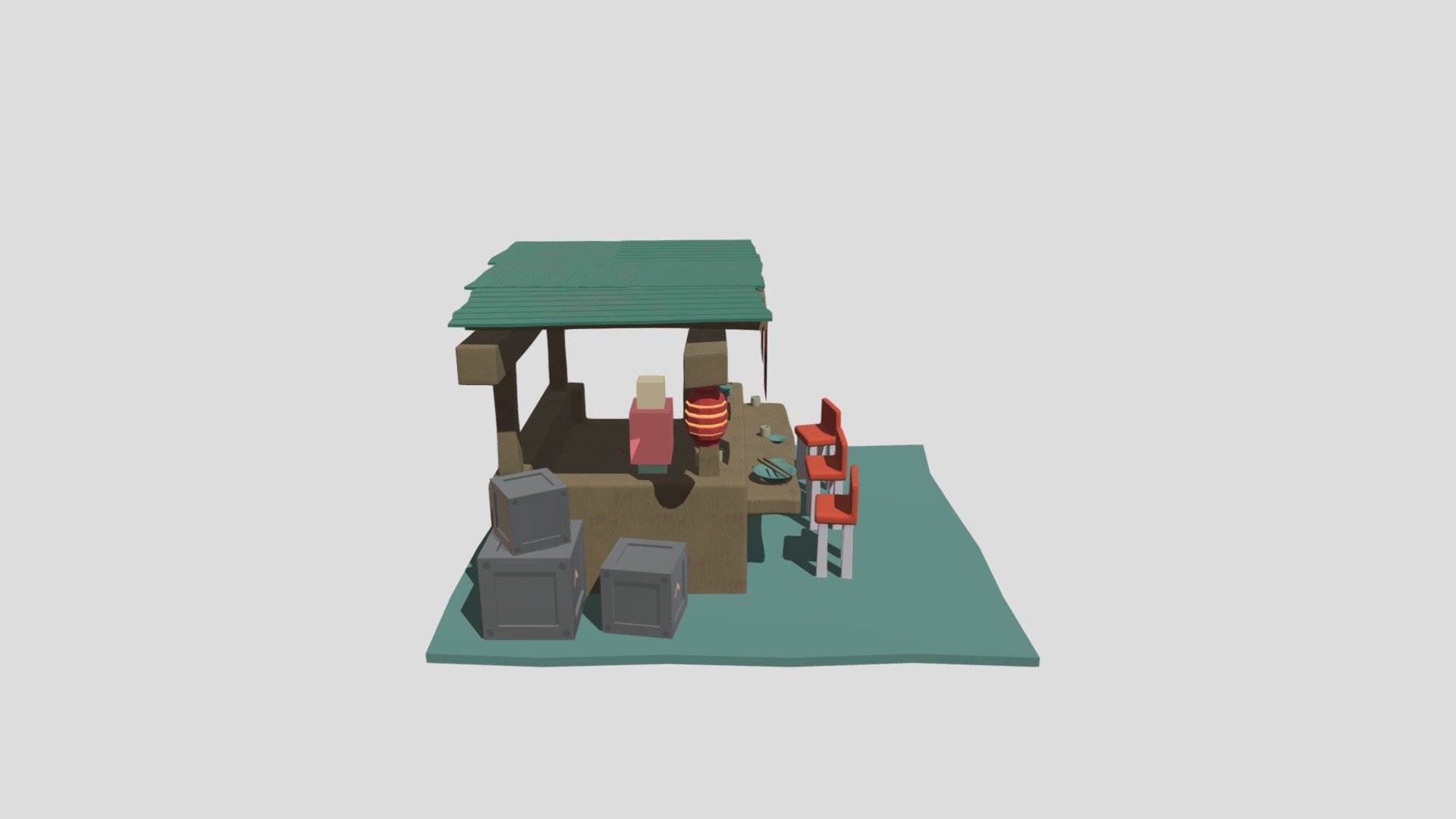 Ramen shop animation - 3D model by Ella_Highley [d23cedf] - Sketchfab