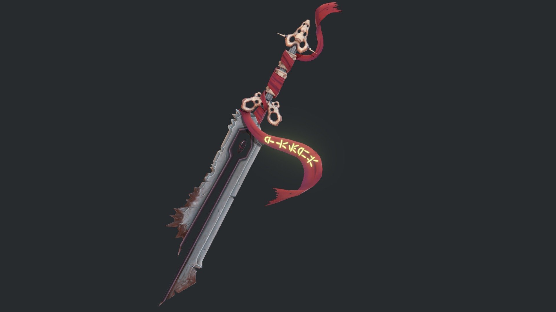 Destiny 2 Hive inspired sword - 3D model by Tika Sara Kroon (@TikaSara ...
