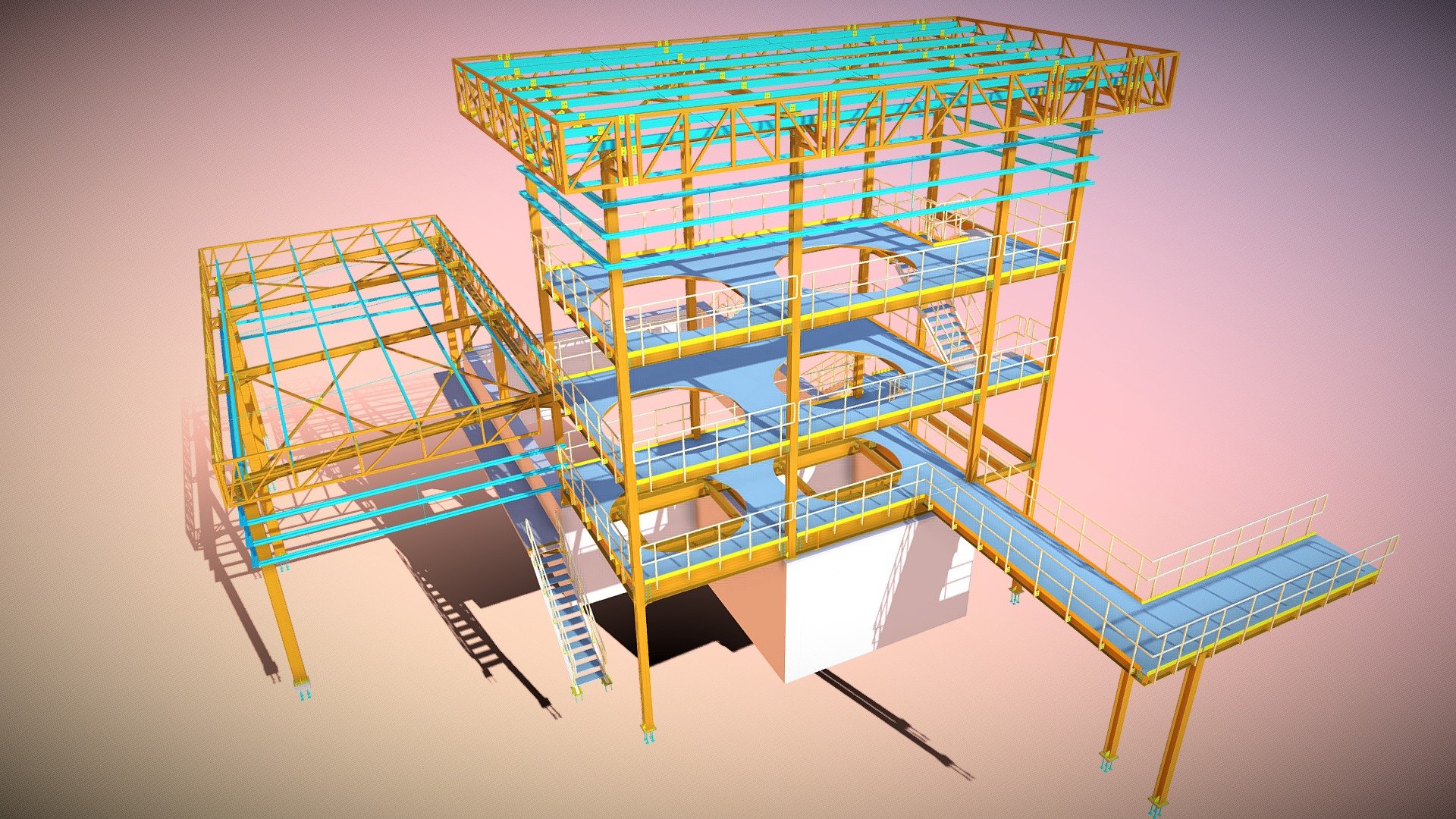 WASTE WATER TREATMENT PLANT - Download Free 3D model by proleed ...