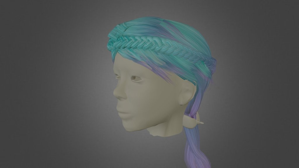 hair wip v4.0 - 3D model by captnpower [d246cdc] - Sketchfab