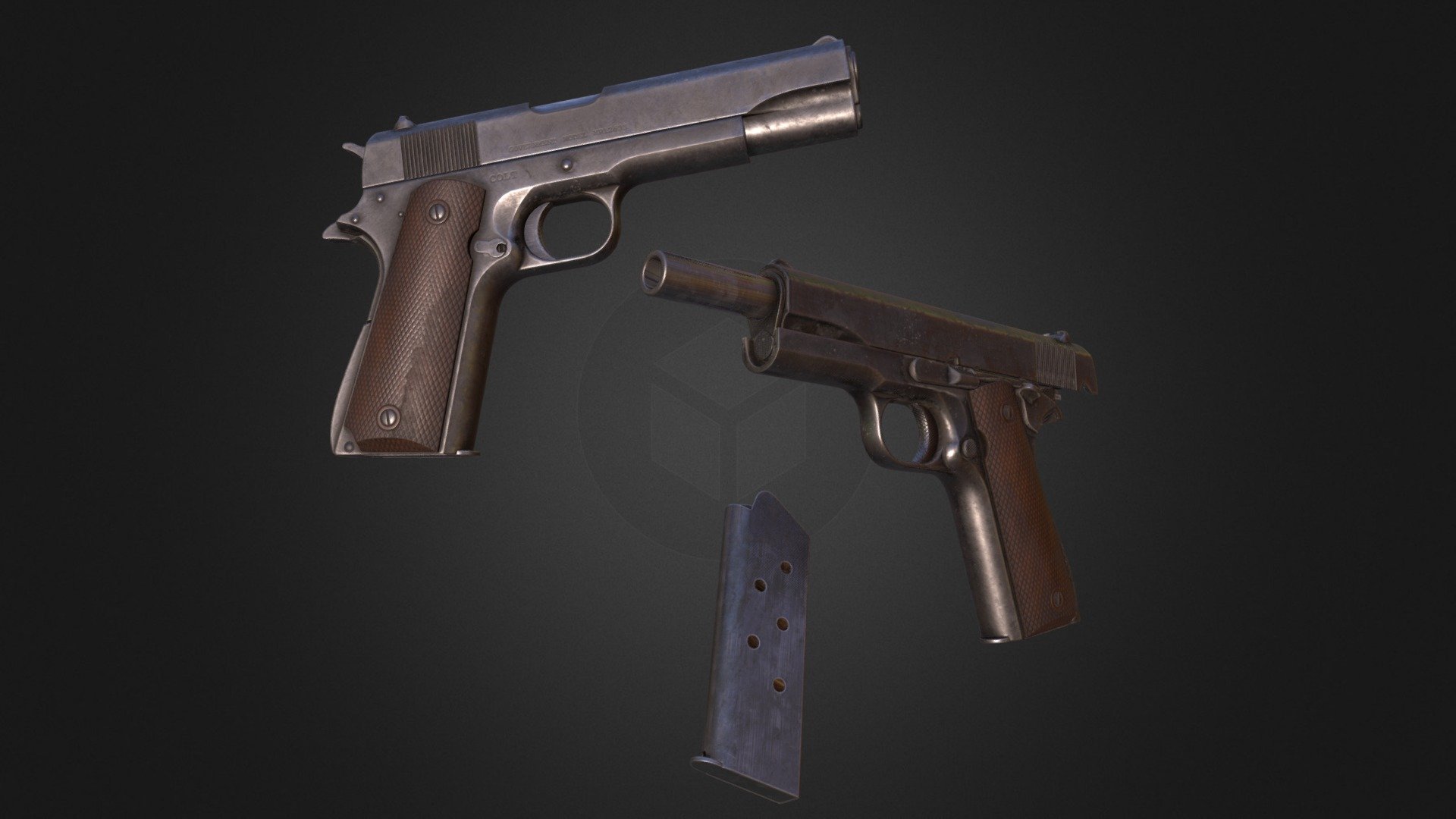 Colt M1911 - 3D model by Mawcos [d2495ee] - Sketchfab