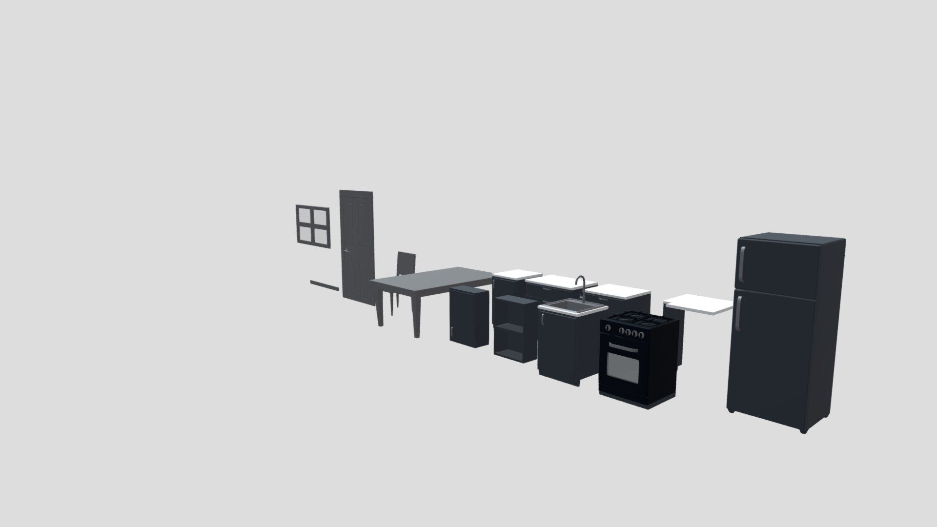 kitchen assets - 3D model by NatCunnison [d24b047] - Sketchfab