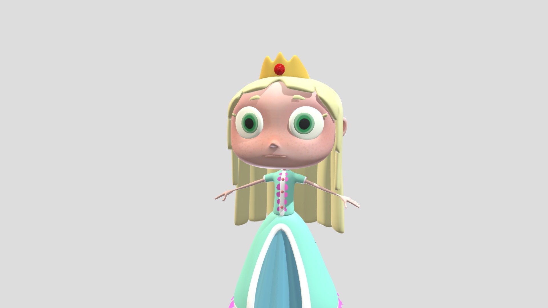 Princess_ - Download Free 3D model by bai (@kasanomio) [d24daba ...