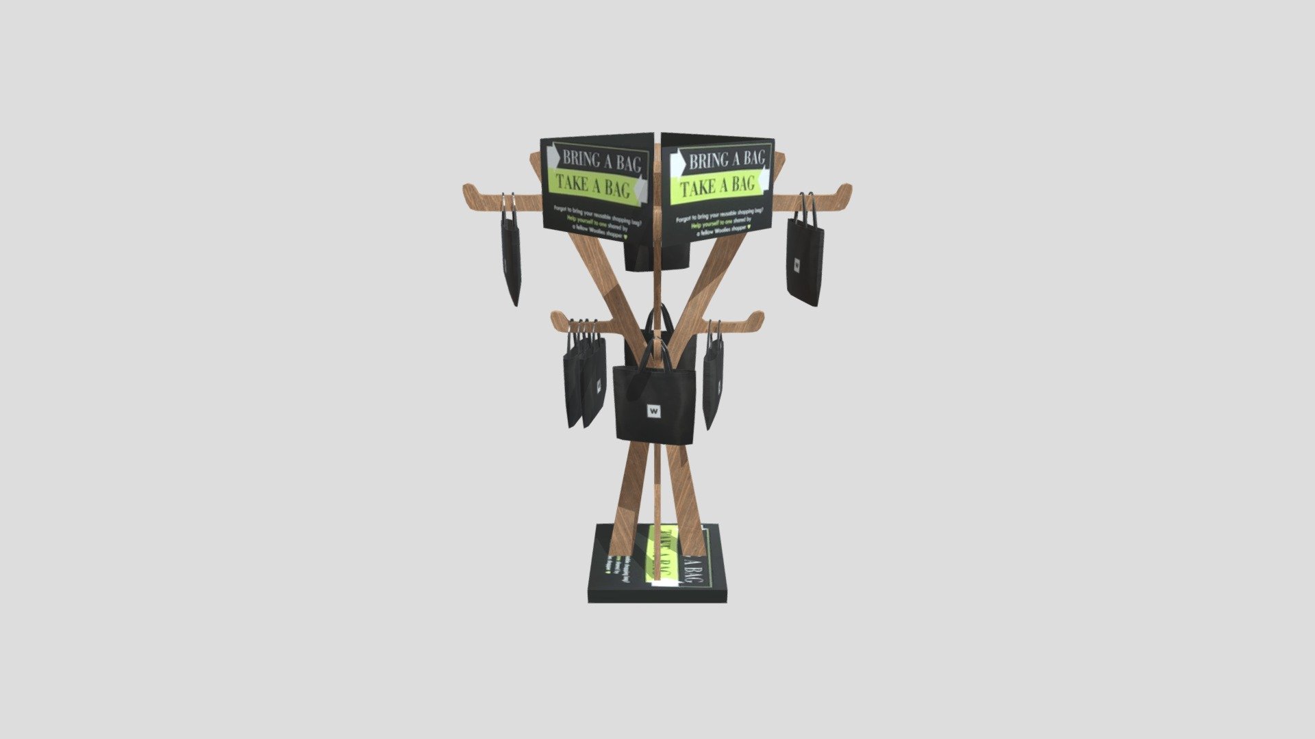 Bag For LIfe Stand WW - Download Free 3D model by RealmDigital007 ...