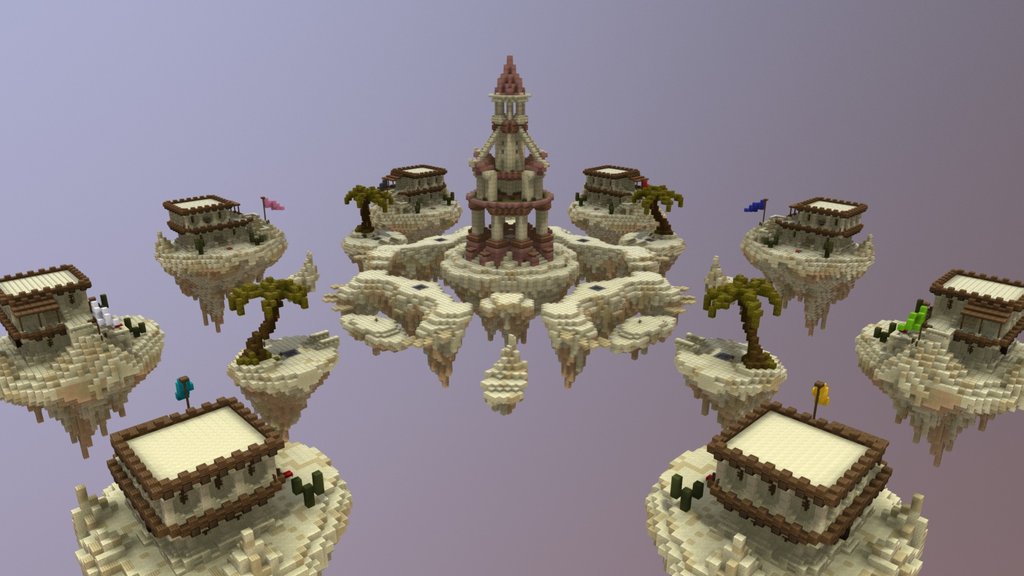 Hypixel bw map - A 3D model collection by ItzDomino (@ItzDomino ...