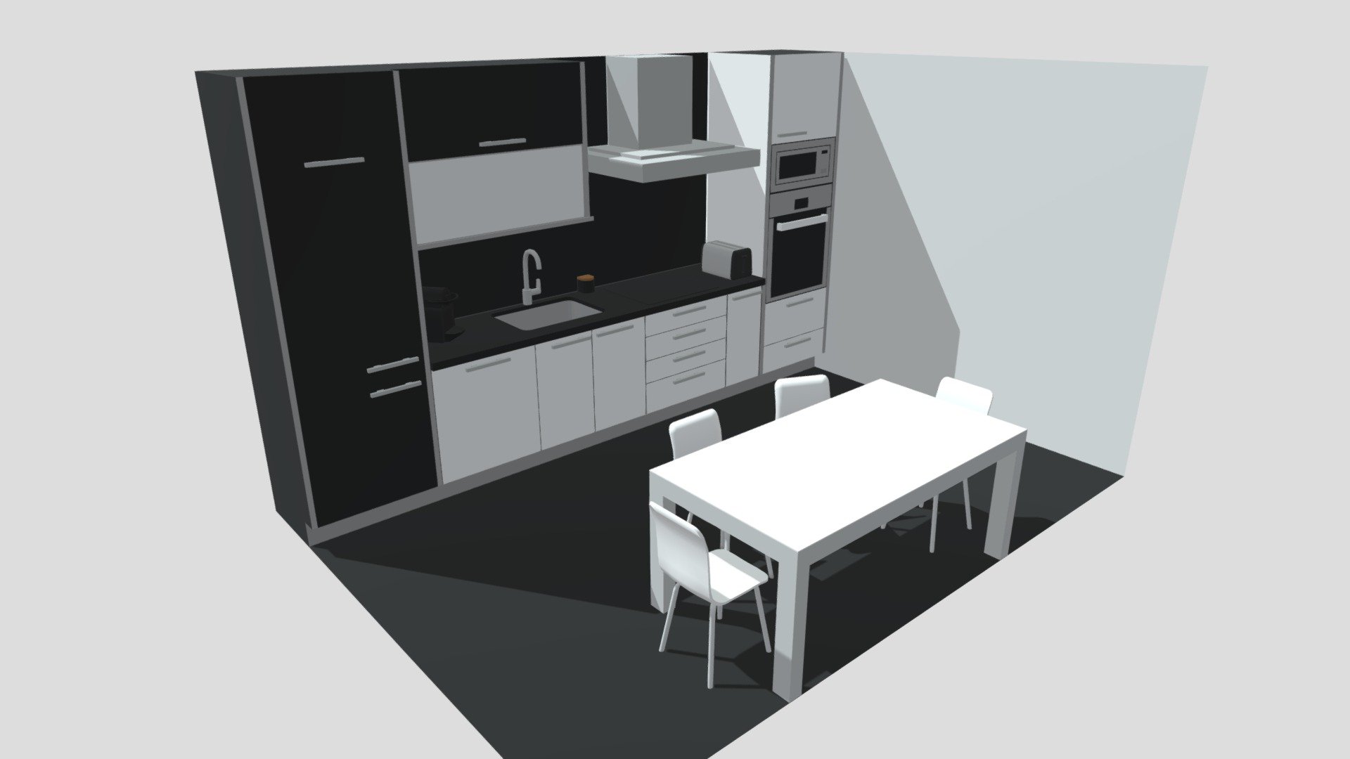 Modern Kitchen - 3D model by Rita Santos (@RitaSantos) [d2505a4 ...