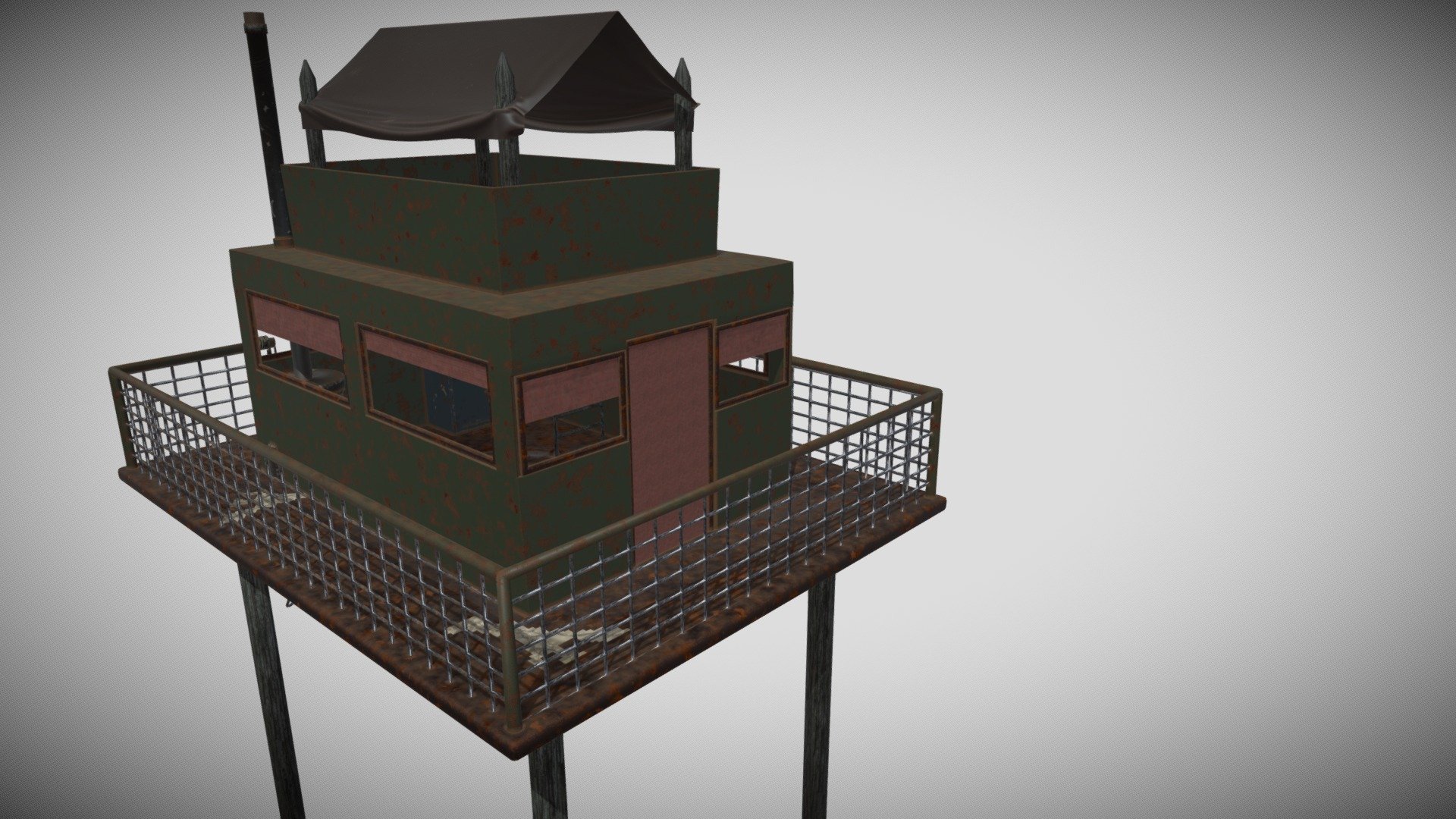 Zombie/post apocalyptic shack - Download Free 3D model by A9908244 ...