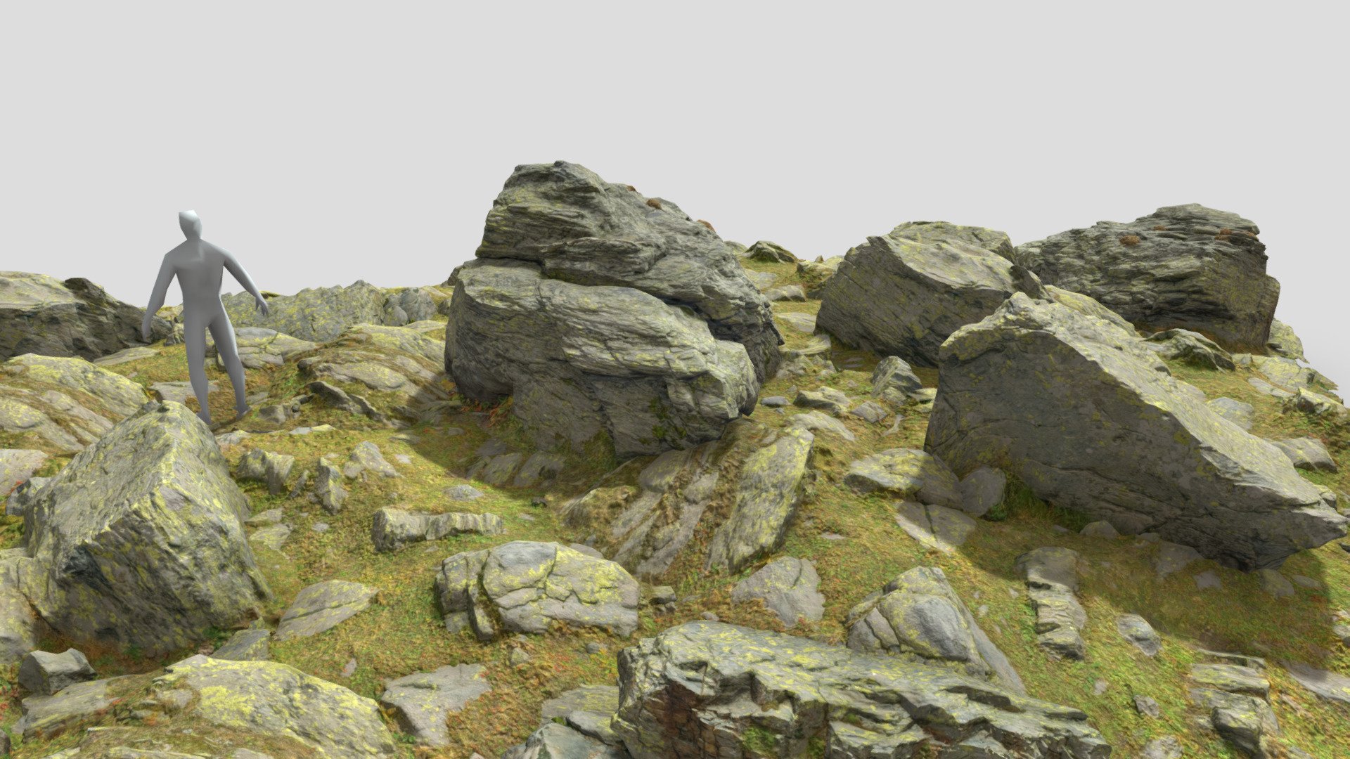 Rocks Stones Scenery Assembly Alps Scan - 3D model by Per's Scan ...