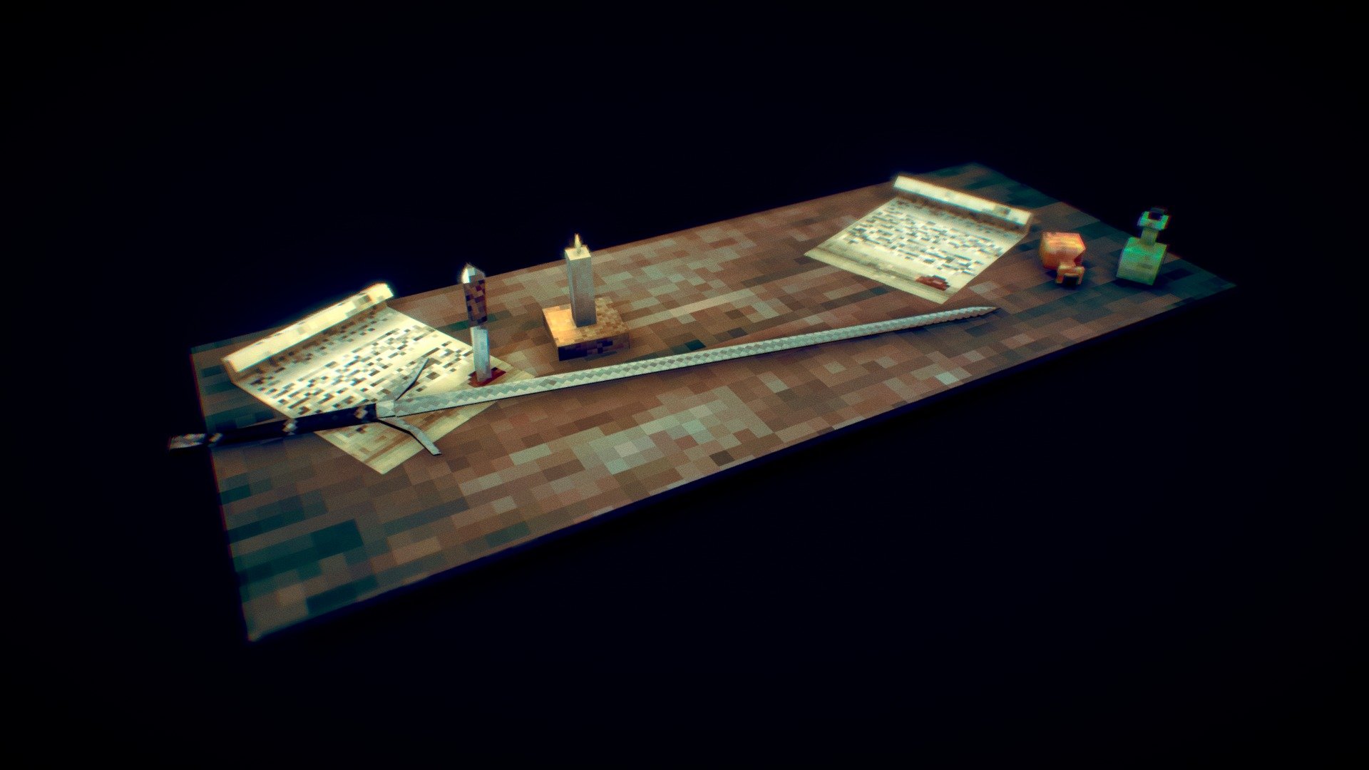 Witcher 3 PS1 - 3D model by Angus Jewkes (@angusjewkes) [d2571a9 ...