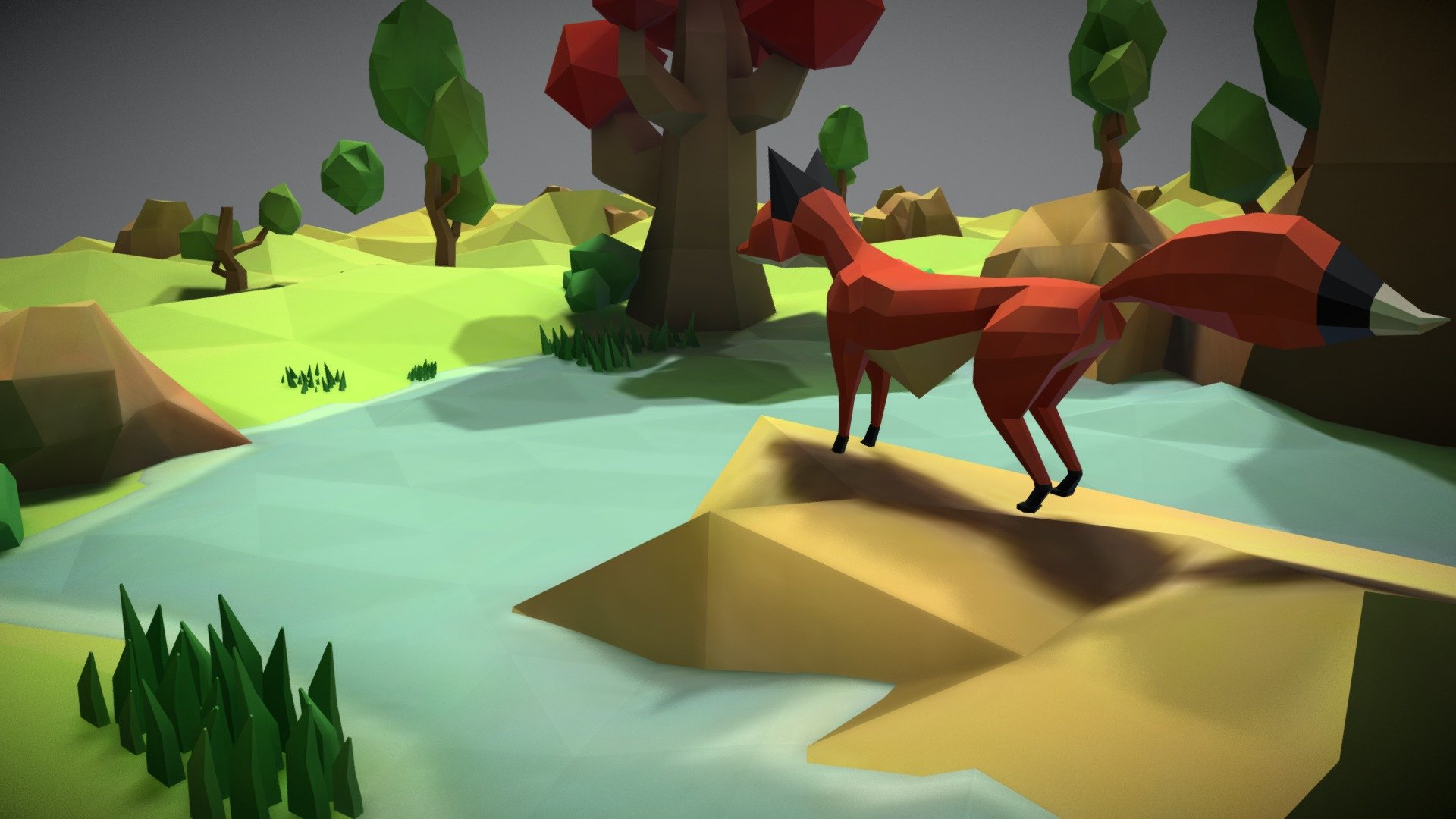 Lowpoly Isometric World - 3D model by GlobalVision Communication ...