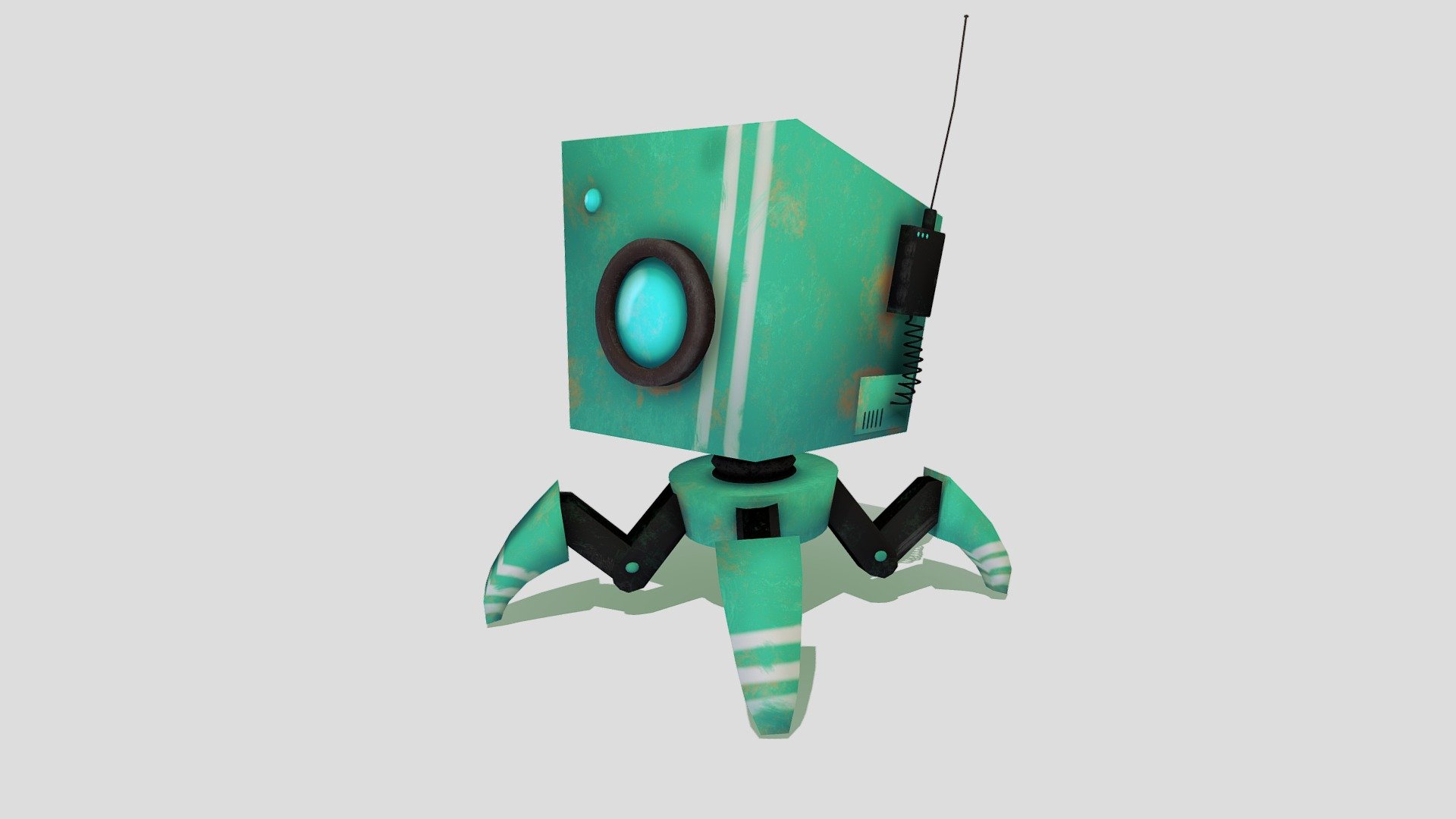 security cartoon robot by concept @Yana Blyzniuk - Download Free 3D ...