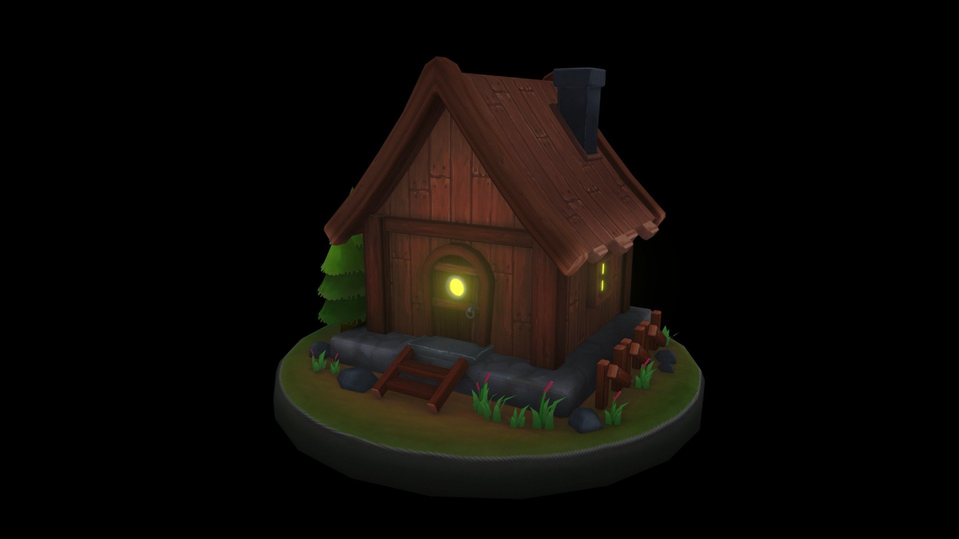 Stylized Cabin - 3D model by keith (@keithangelabacad) [d25a550 ...