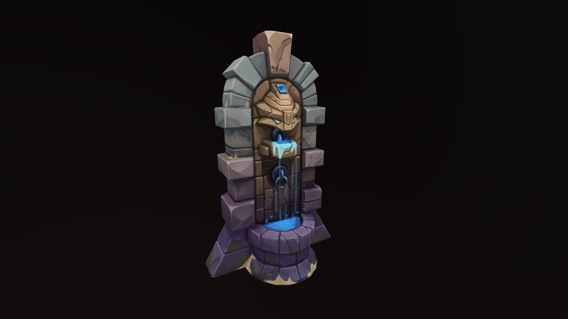 Stylized Well - 3D model by hanajones [d25acae] - Sketchfab