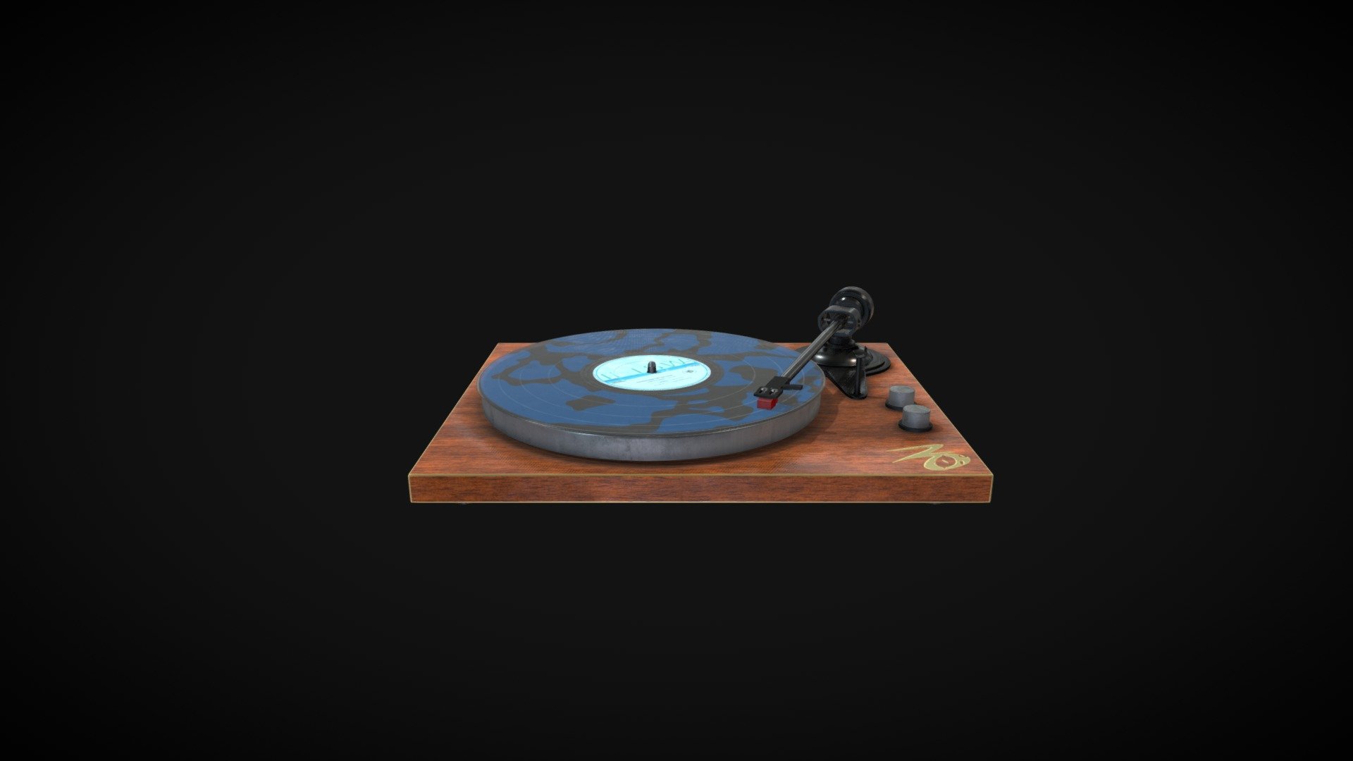 Custom Record Player and LP - 3D model by Zoethe [d25df4b] - Sketchfab