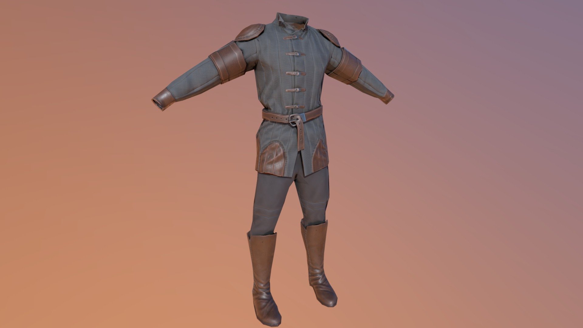 Cloth Armor - 3D model by Medji [d25fef2] - Sketchfab