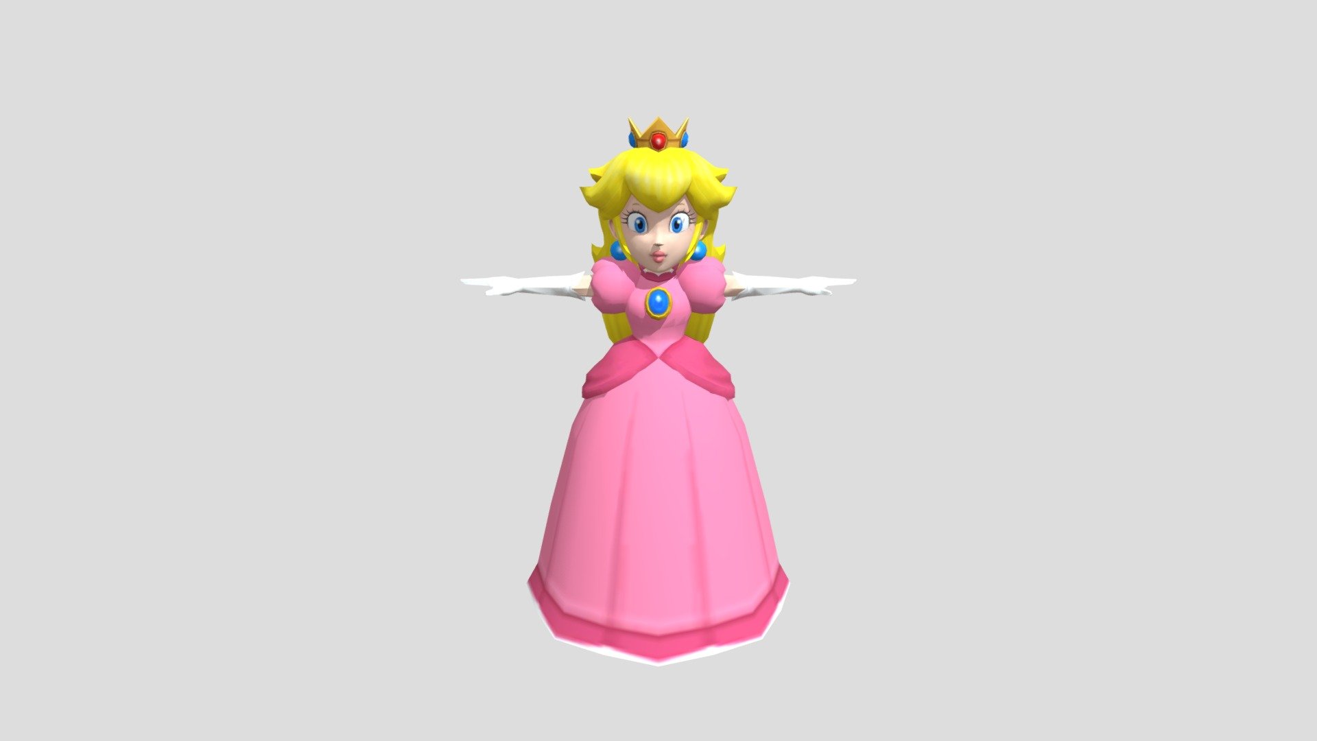 Princess peach - Download Free 3D model by noahquintana54 [d26245e ...