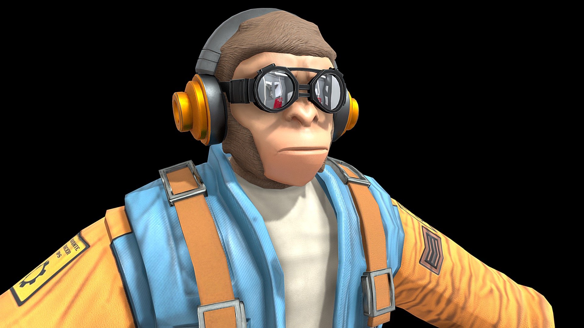"Maru" from Leveraged Apes (eng ape 3) - 3D model by UnrealAssets.io ...