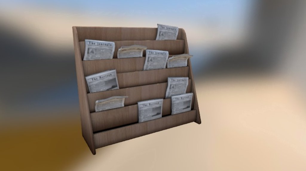 Newspaper Stand - 3D model by Jessy Moon (@JessyMoon) [d2672b6] - Sketchfab