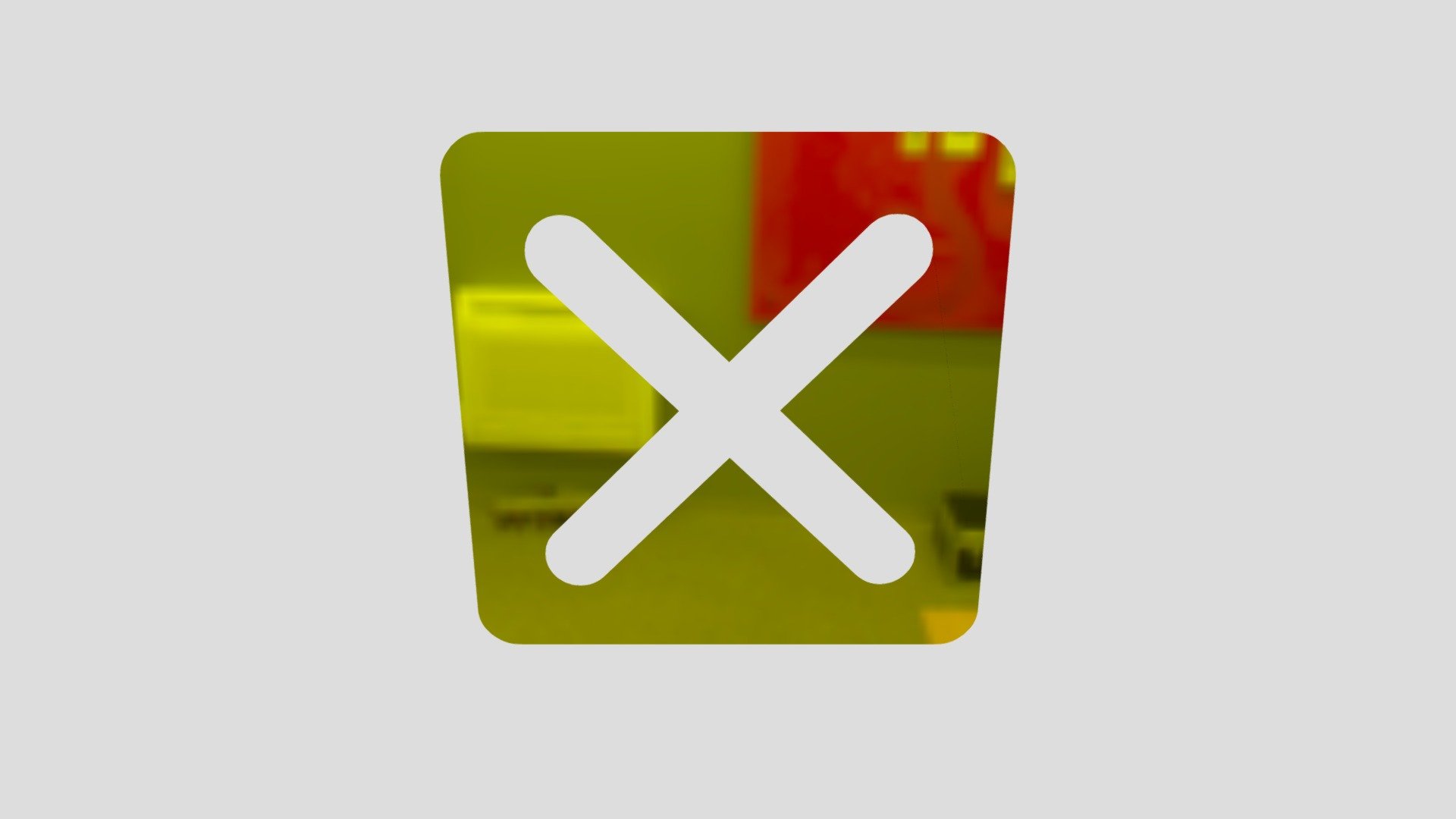 Negative Squared Cross Mark - Download Free 3D model by saurabh ...