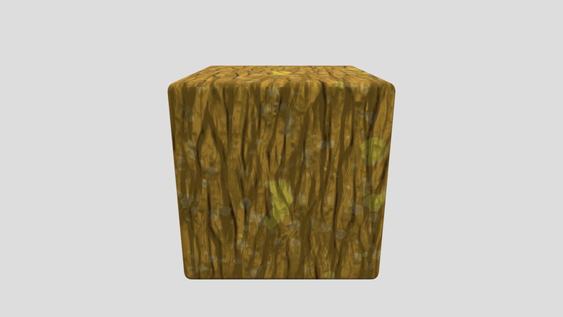 Bark Texture on Rounded Cube - 3D model by Jordan Pelayo (@JordanPelayo ...