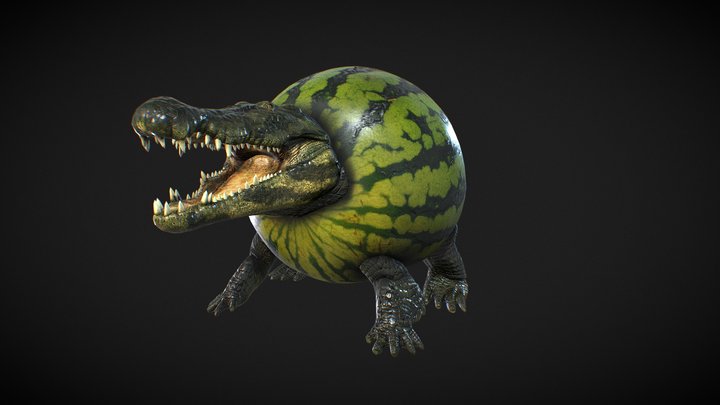 Watermelon 3D models - Sketchfab