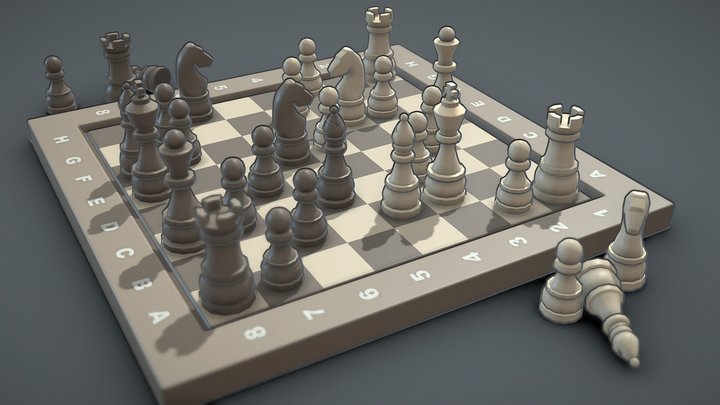 Chess 3D models - Sketchfab