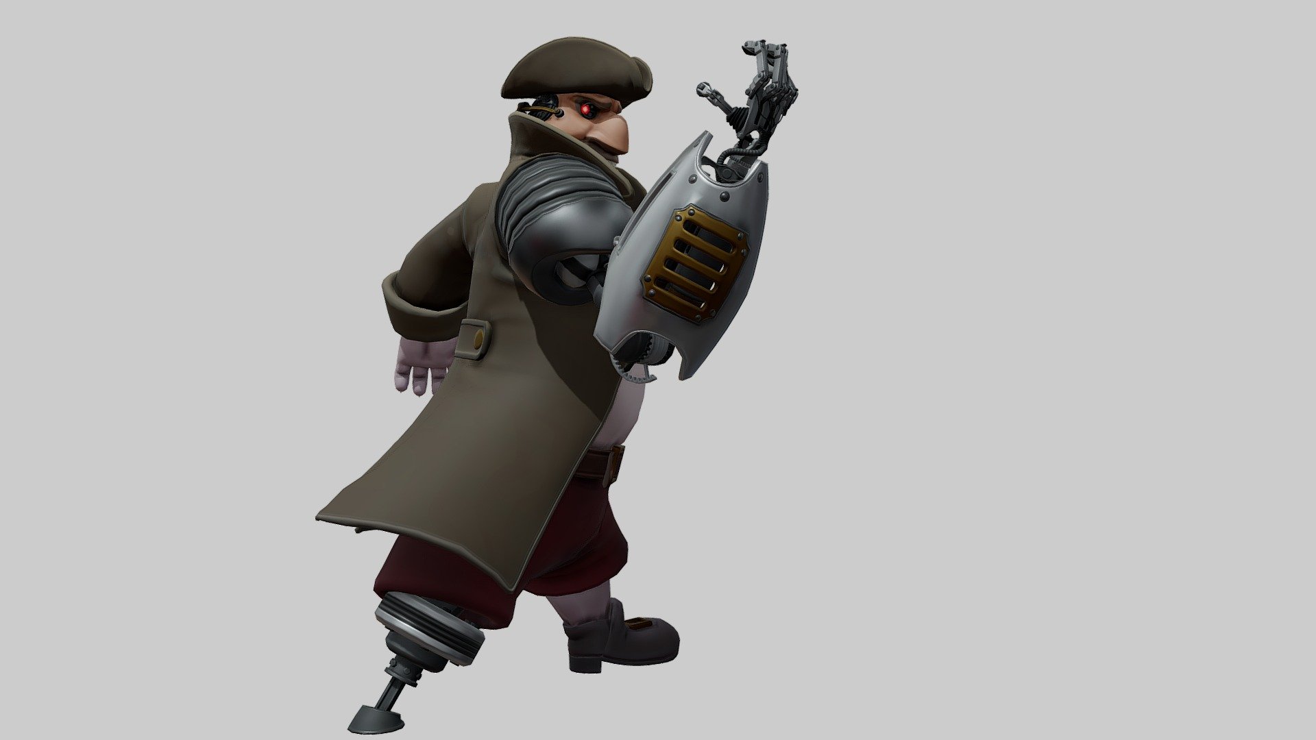 Captain Silver - Treasure Planet - Download Free 3D model by ...