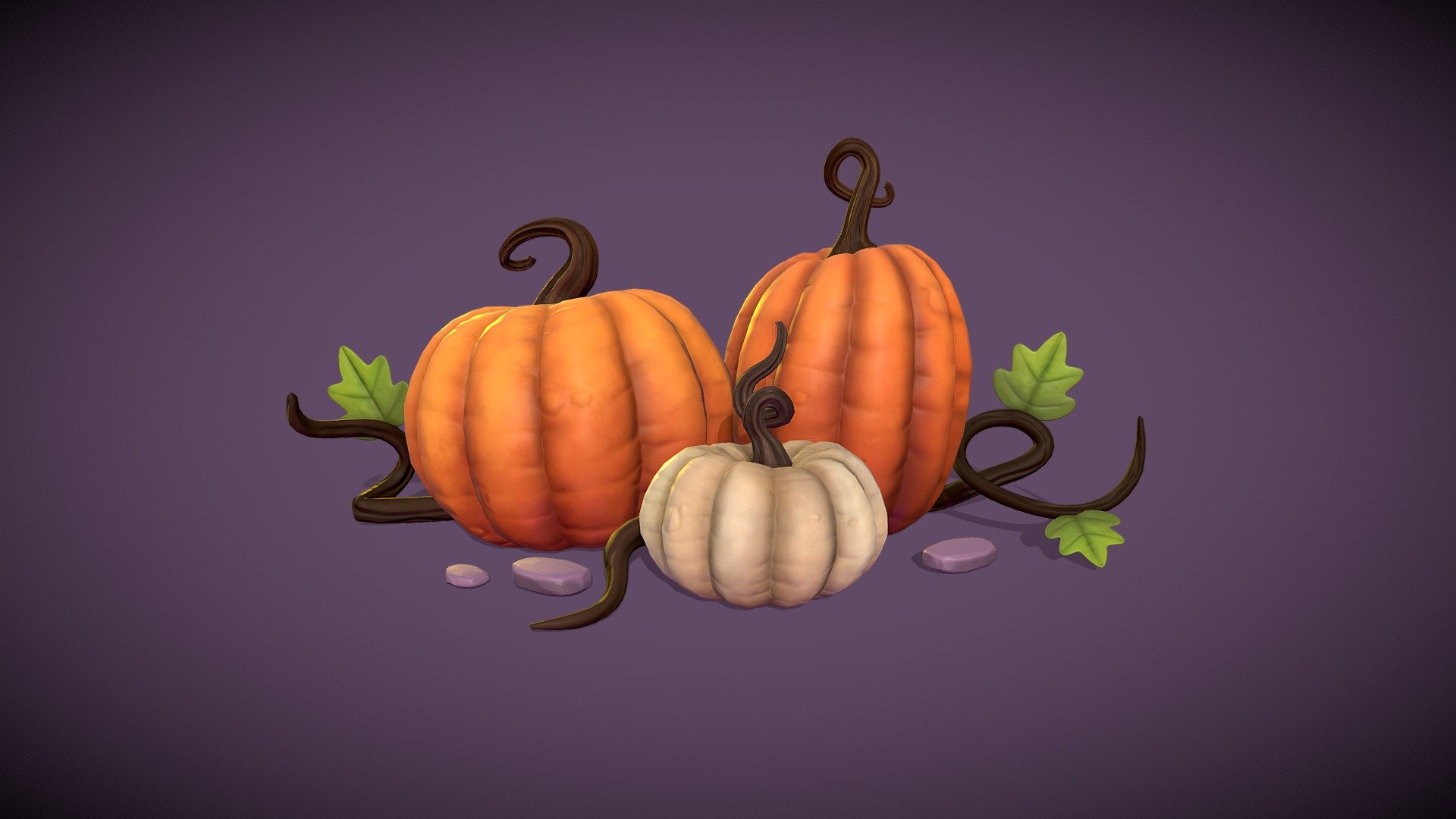 Pumpkin Patch - 3D model by Claire Chidgey (@chidgey) [d26f549] - Sketchfab
