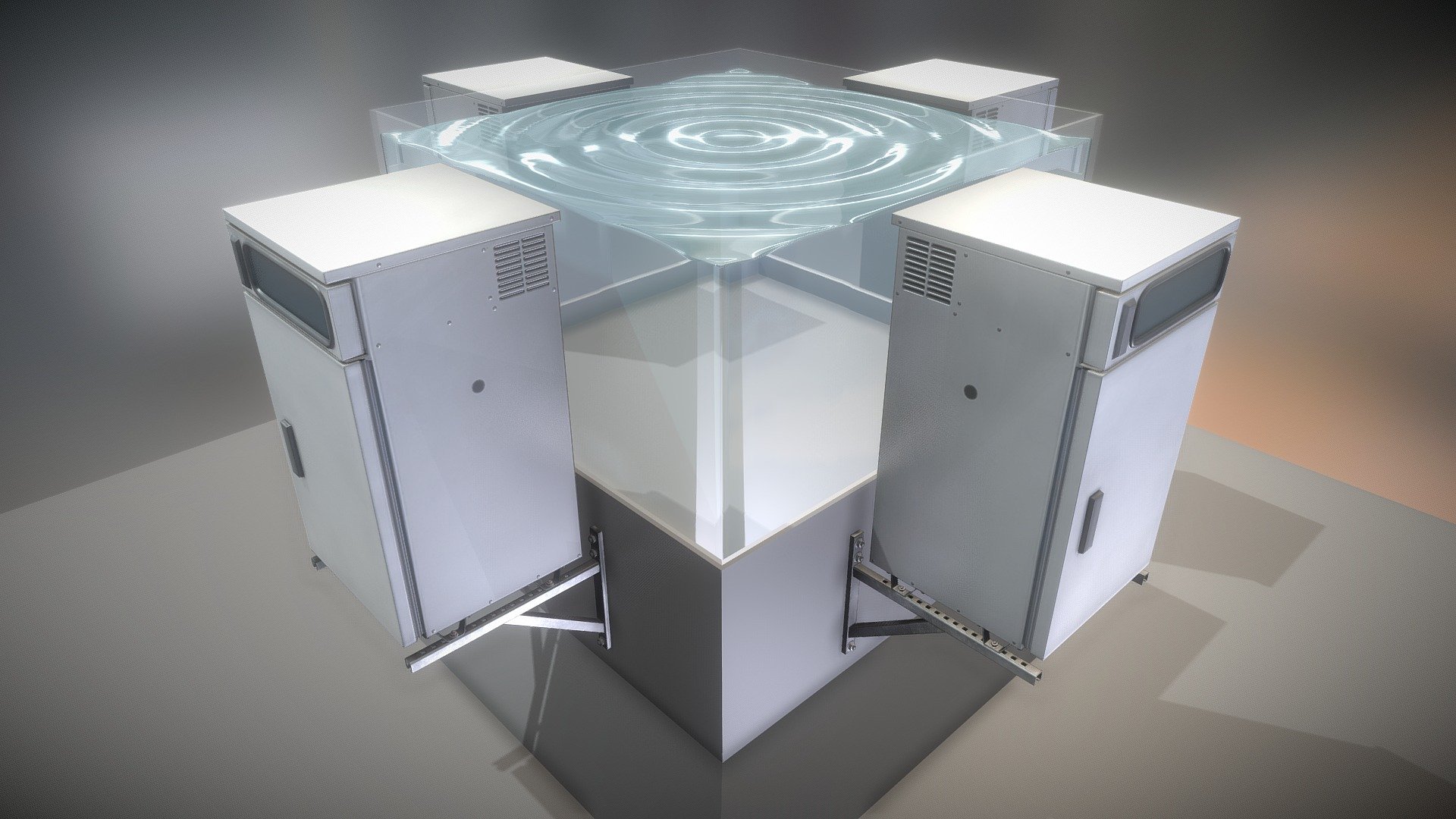 Water Sampling Monitoring Station (Remastered) - Buy Royalty Free 3D ...