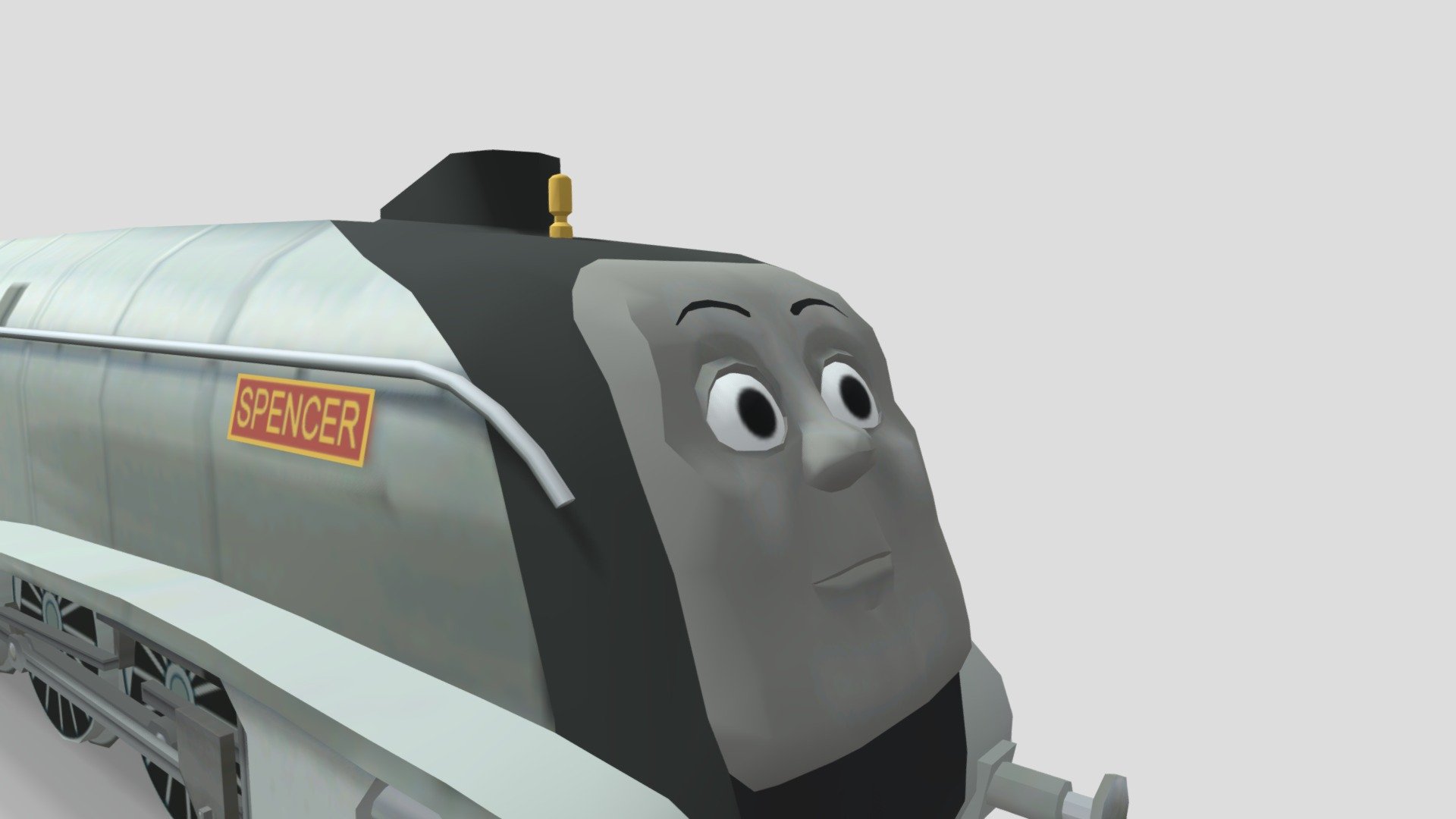 Spencer the Silver Engine - Download Free 3D model by HIT Entertainment ...