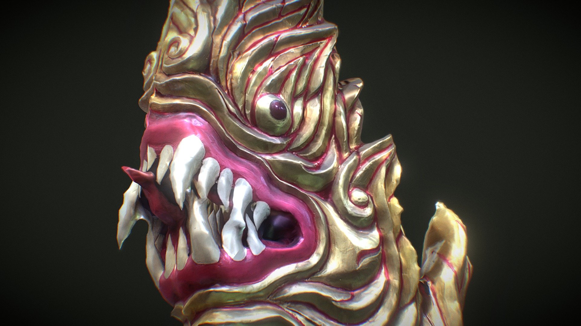 Thai Naga Dragon - Download Free 3D model by tkkjee [d274dbf] - Sketchfab