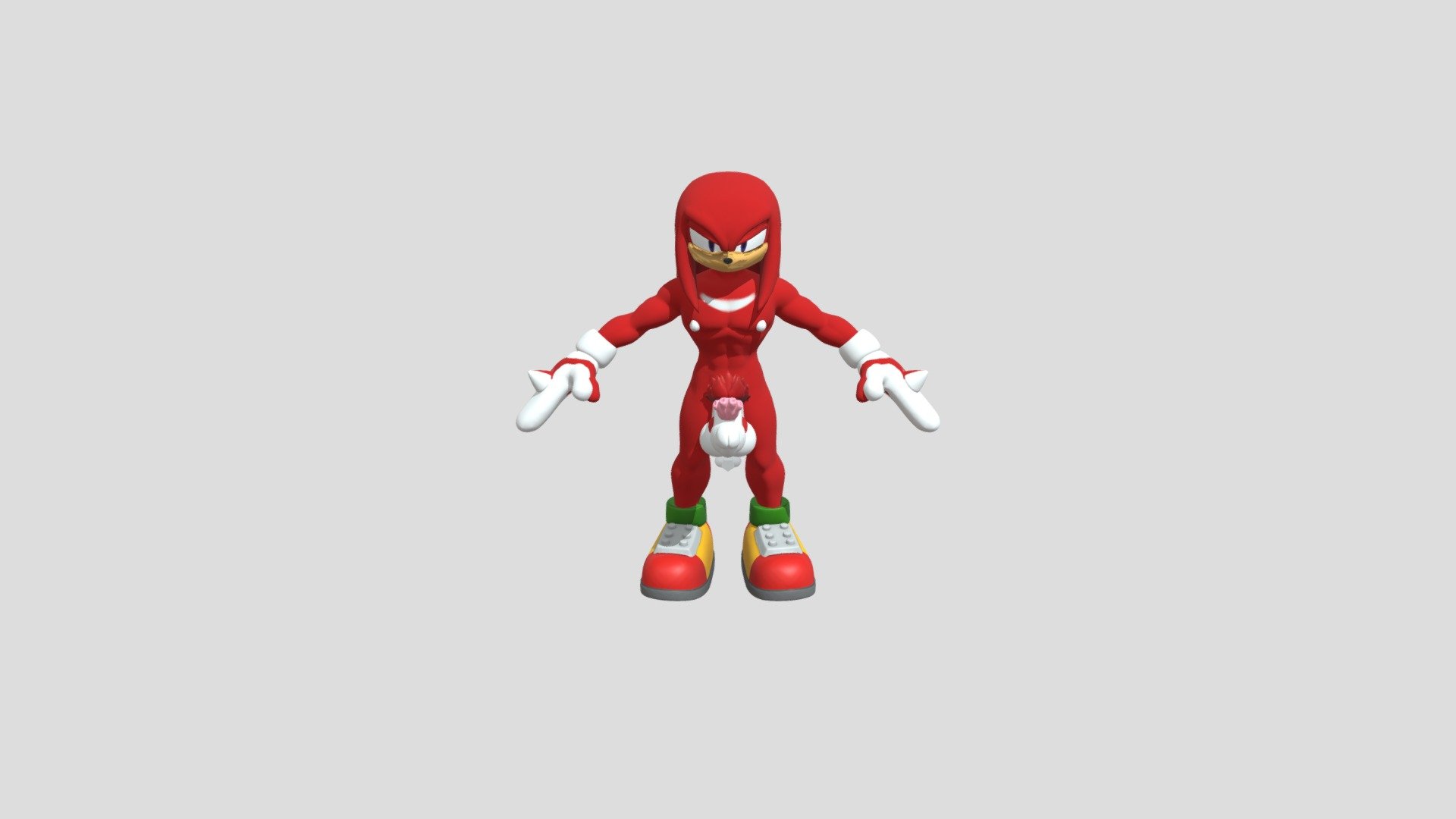 Knuckles - Download Free 3D model by bread (@OreoWolf) [d276a59 ...
