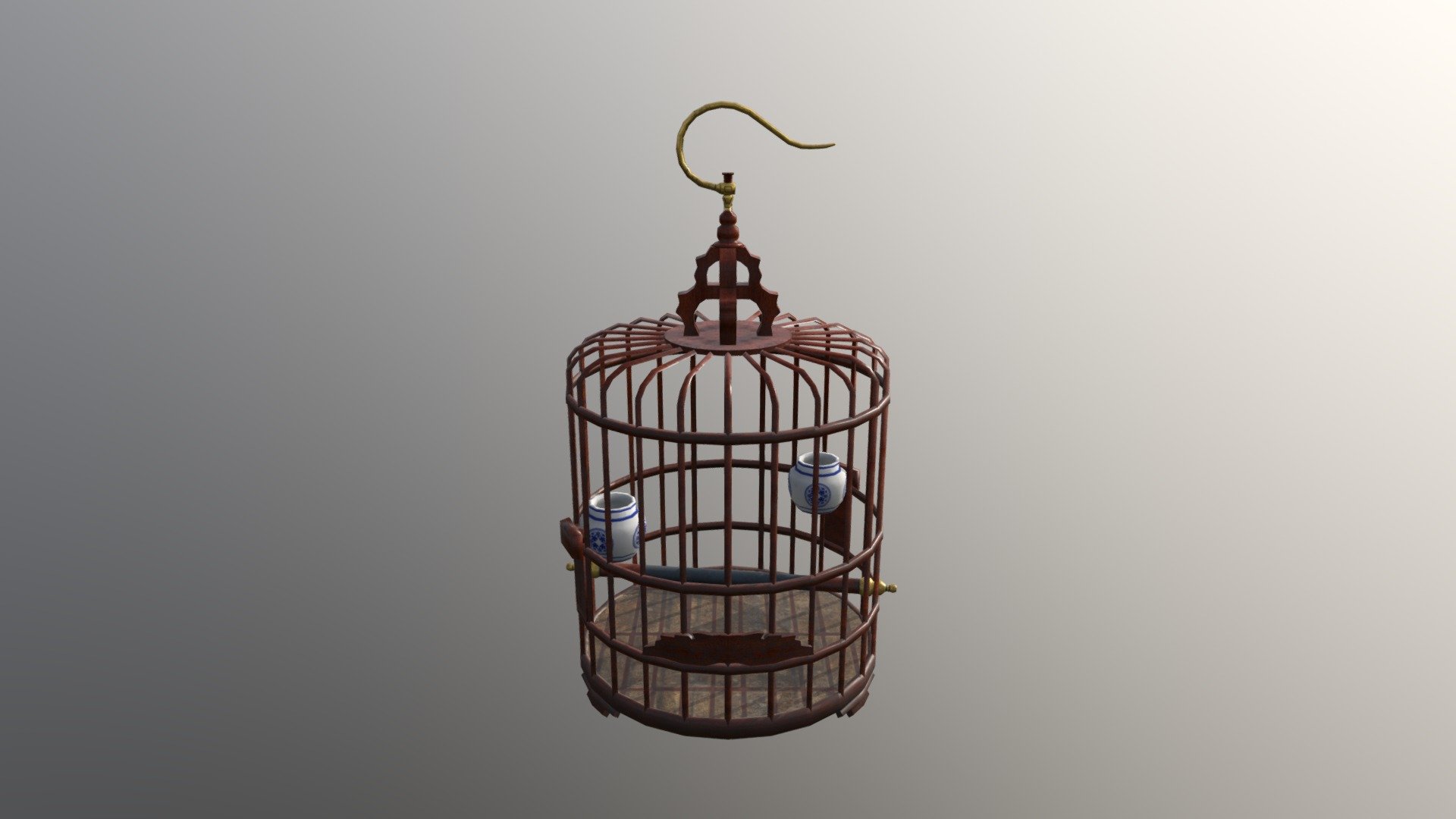 Cage for bird - 3D model by JaneWang (@258412842) [d2789b9] - Sketchfab